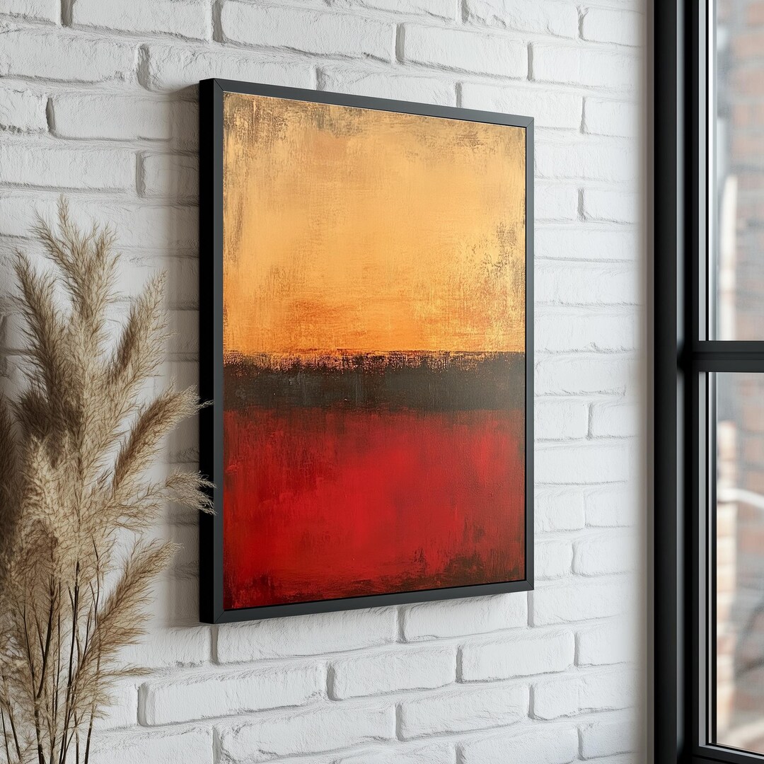 Mark Rothko Beige & Red, Mark Rothko Reproduction, Abstract Wall Art ...