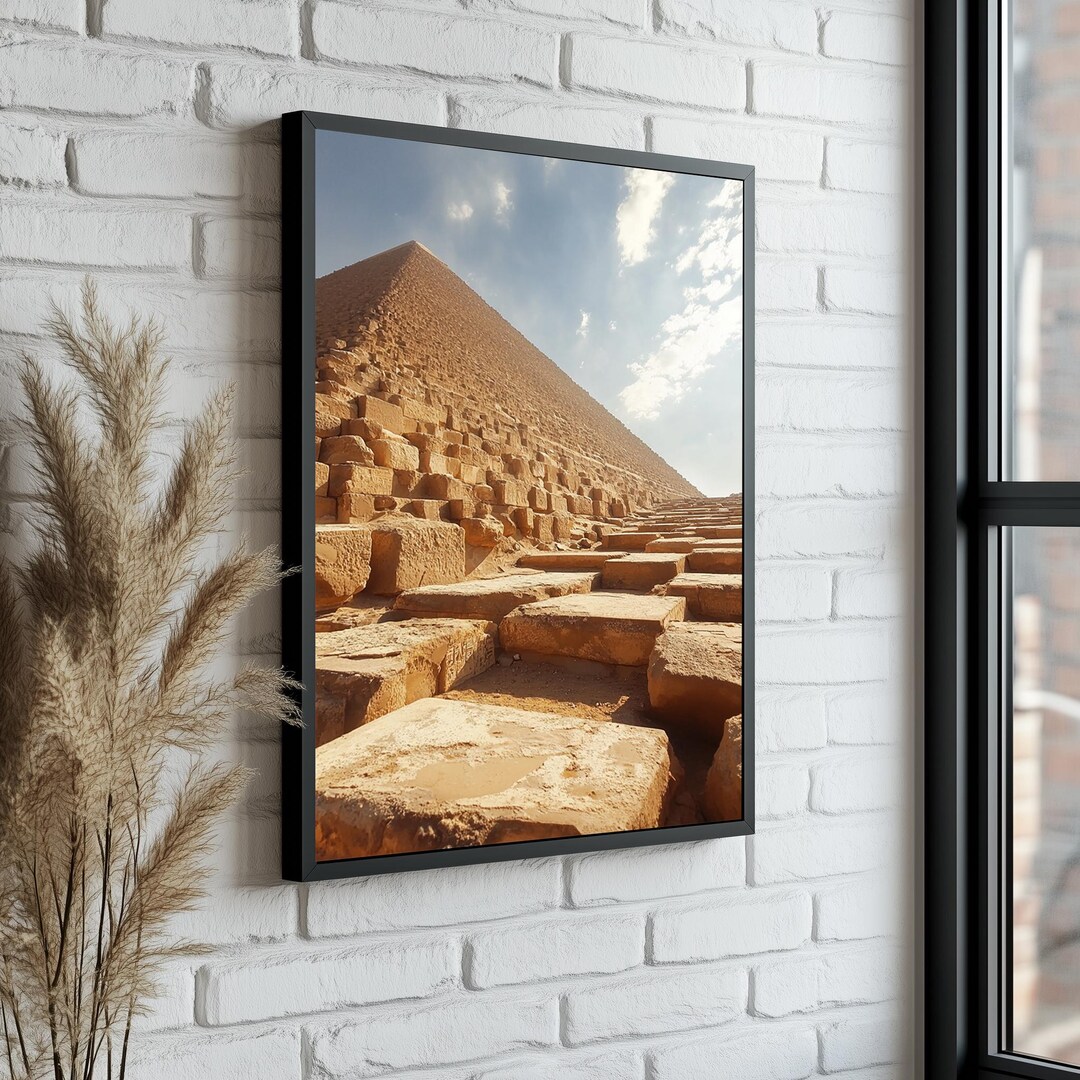 Pyramid Canvas Wall Art: Egypt Decor, 3D Effect - Etsy