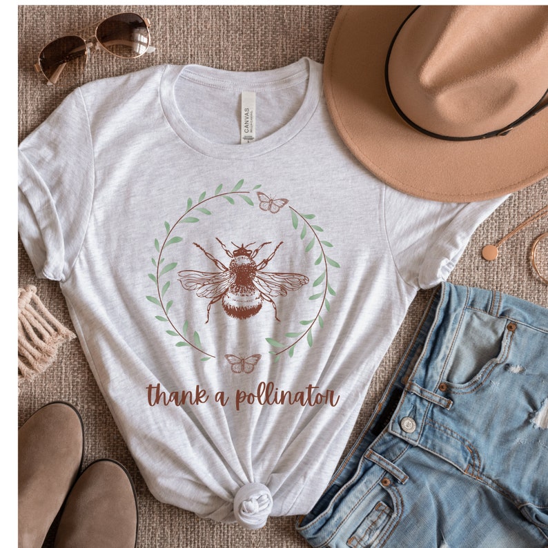 Thank a Pollinator Shirt, Thank a Pollinator T-shirt, Bee T-shirt, Bees ...