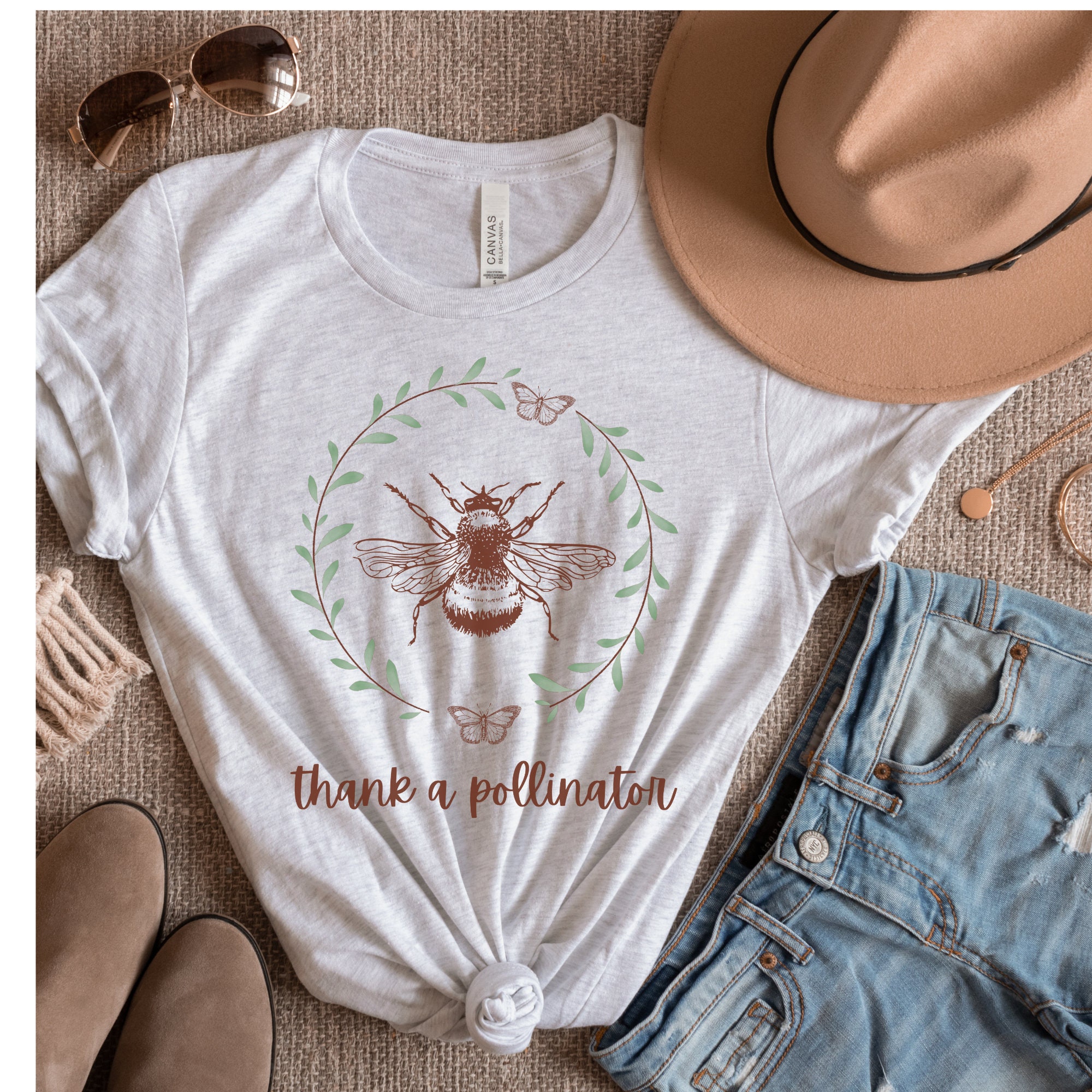 Thank a Pollinator Shirt, Thank a Pollinator T-shirt, Bee T-shirt, Bees ...