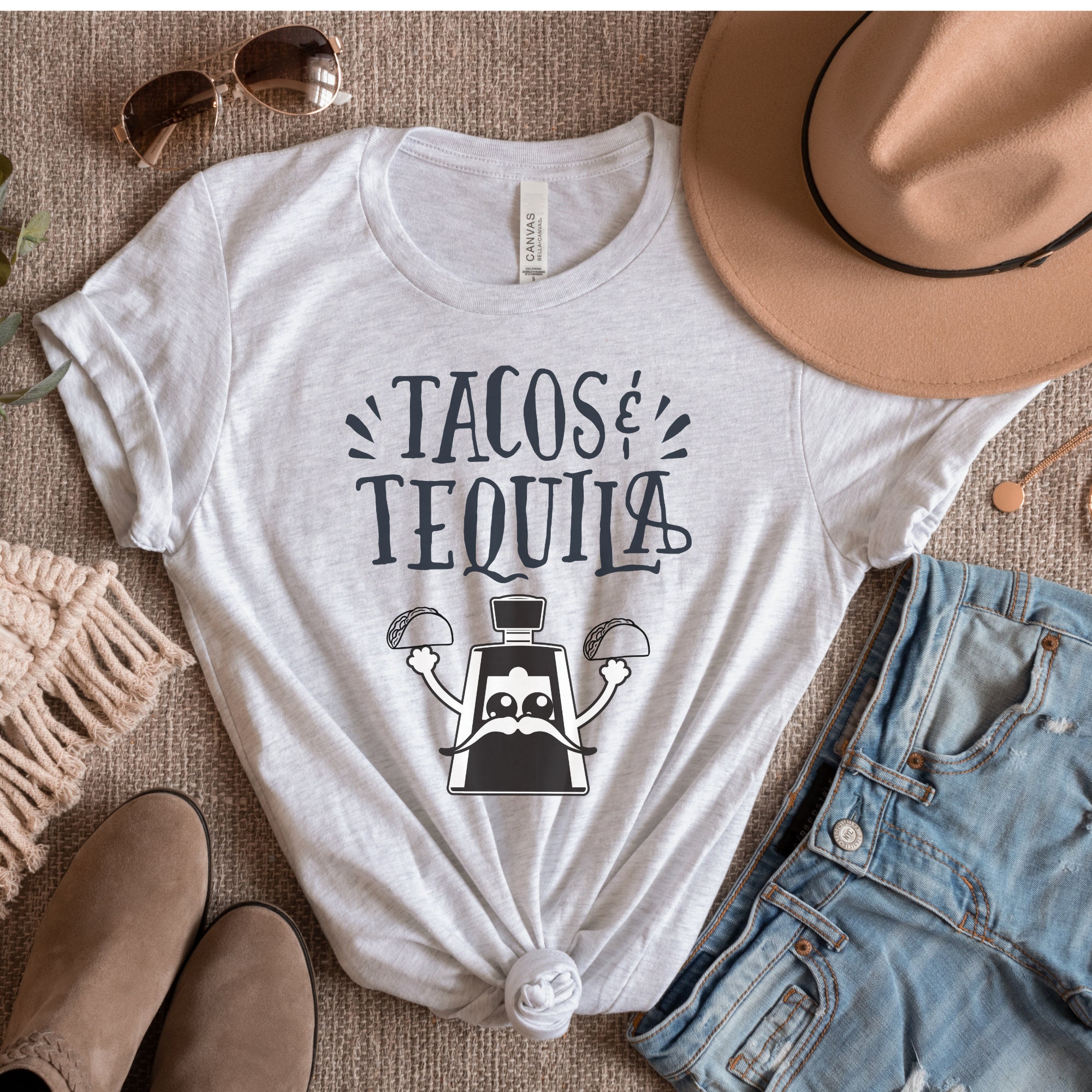 Tequila and Tacos T-shirt, Tequila and Tacos Shirt, Tequila Shirt ...