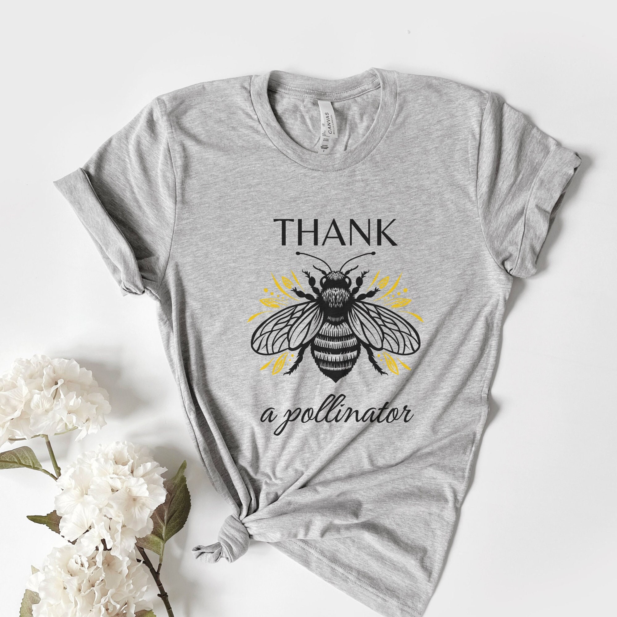 Pollinator T-shirt, Bee Shirt, Thank a Pollinator T-shirt, Bee Lover ...