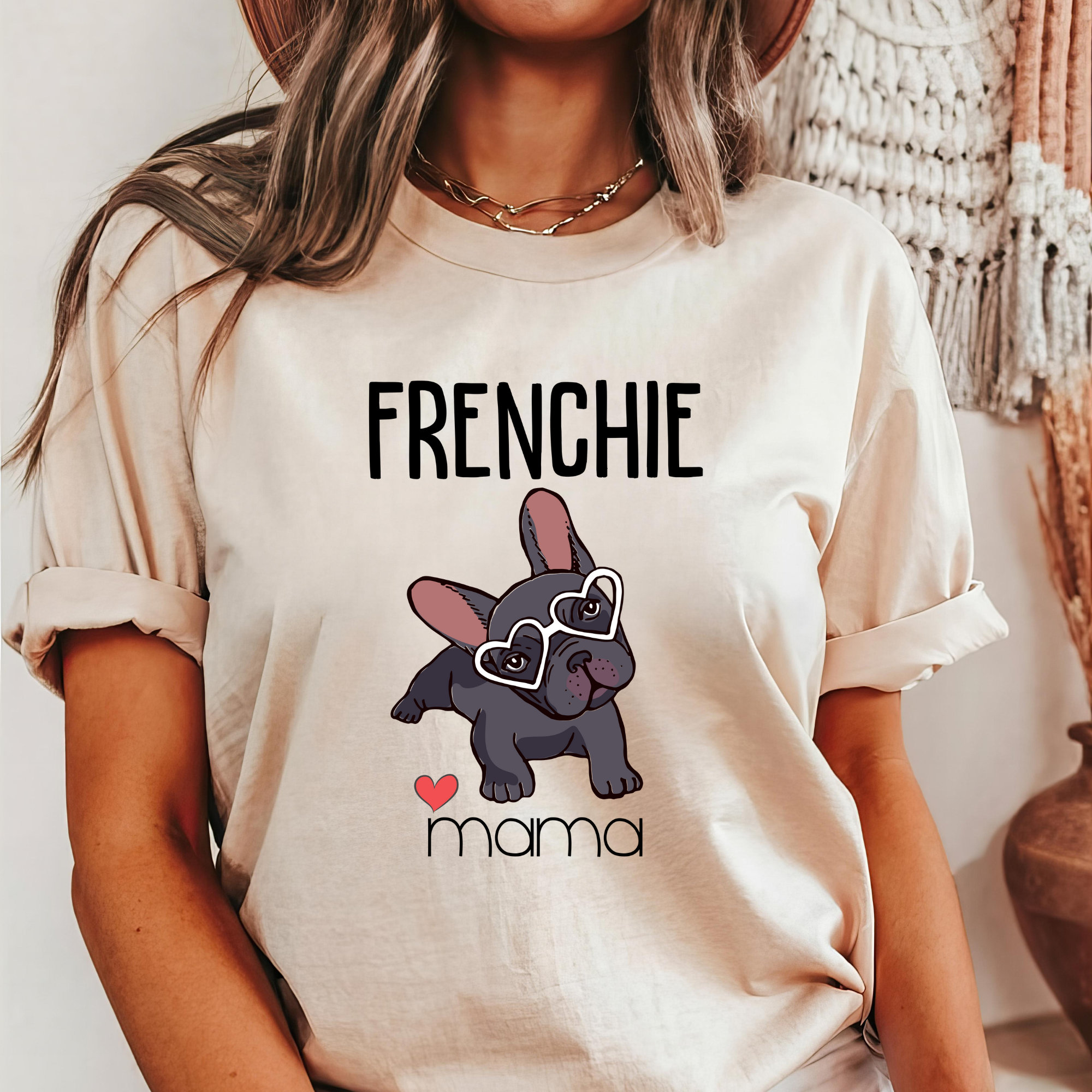 Frenchie Mama Shirt, French Bulldog Shirt, Mother's Day Gift, Frenchie ...