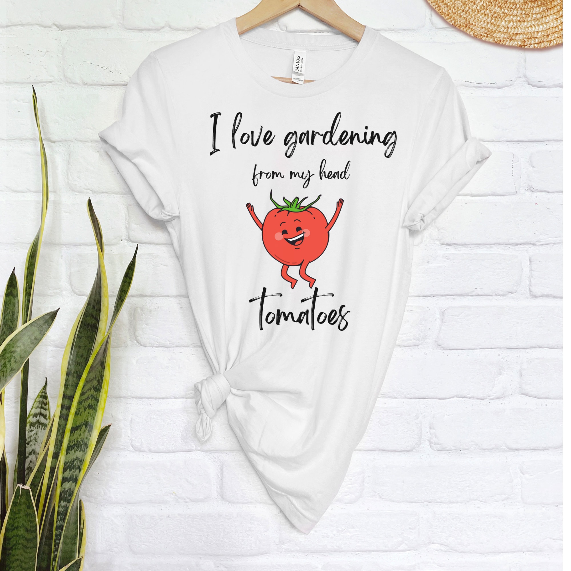 Gardening Shirt, Gardener Gift, I Love Gardening T-shirt, Tomato Garden ...
