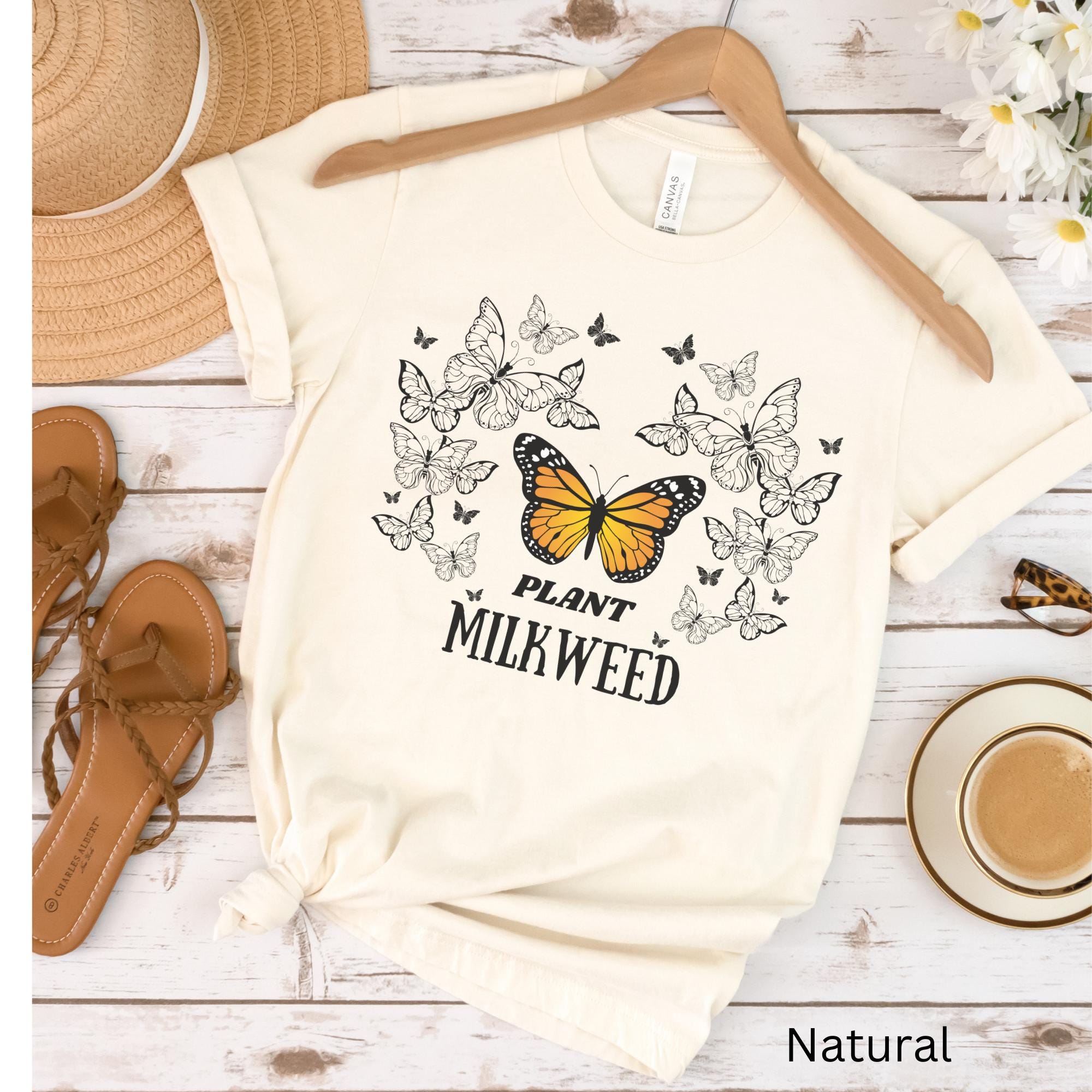 Monarch Butterfly Shirt, Milkweed Shirt, Gardener Shirt, Monarch T ...