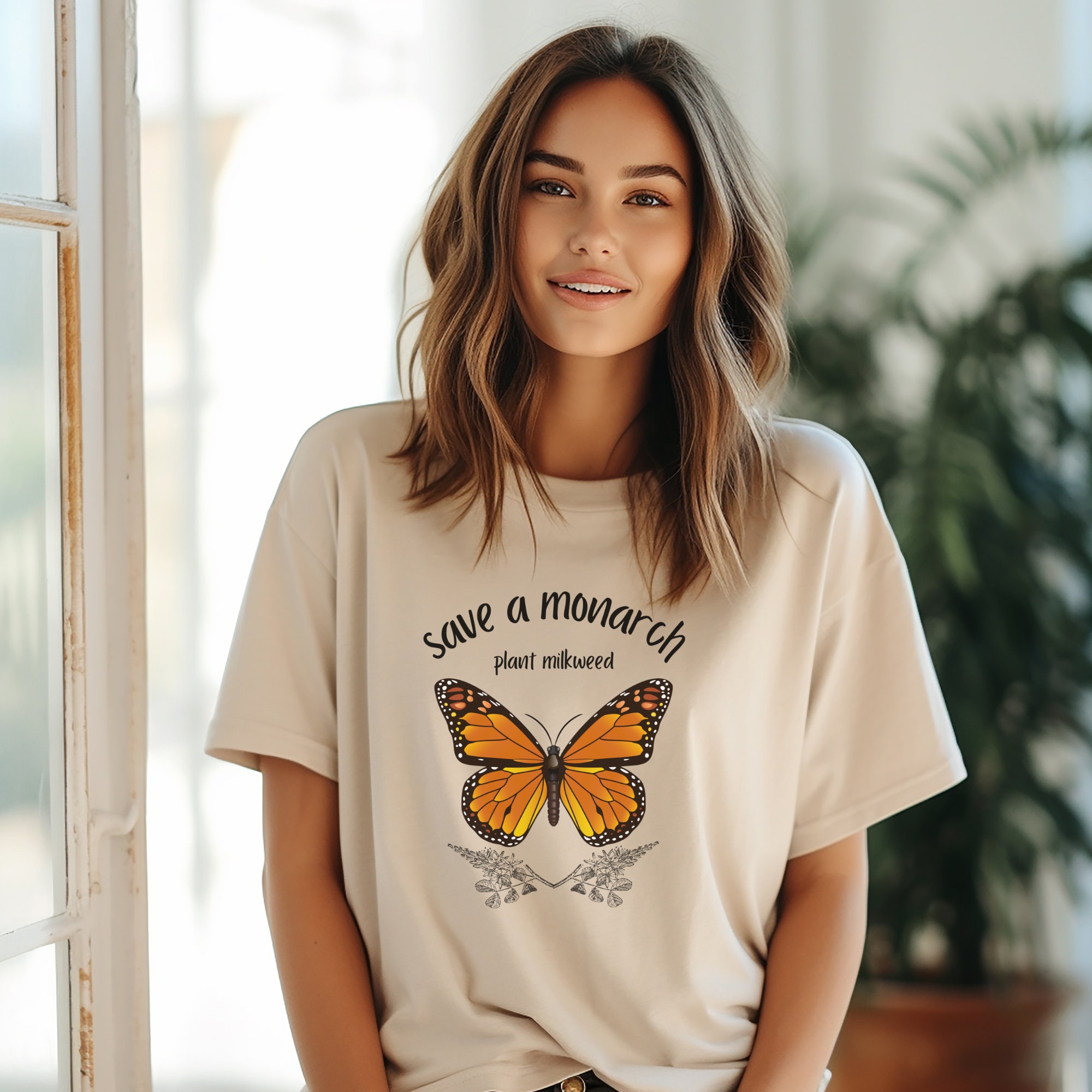 Monarch Butterfly Shirt, Save a Monarch T-shirt, Plant Milkweed Shirt, Save a Monarch Shirt ...