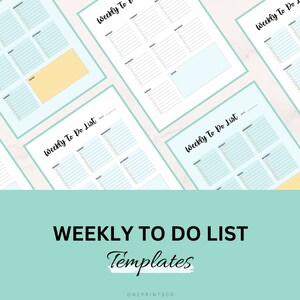 Monthly Overview Printable Planner, Minimalist Template, Month at a ...