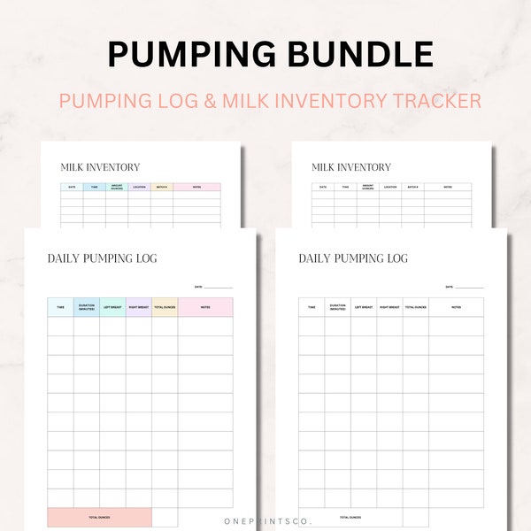 Pumping Pump Tracker - Etsy