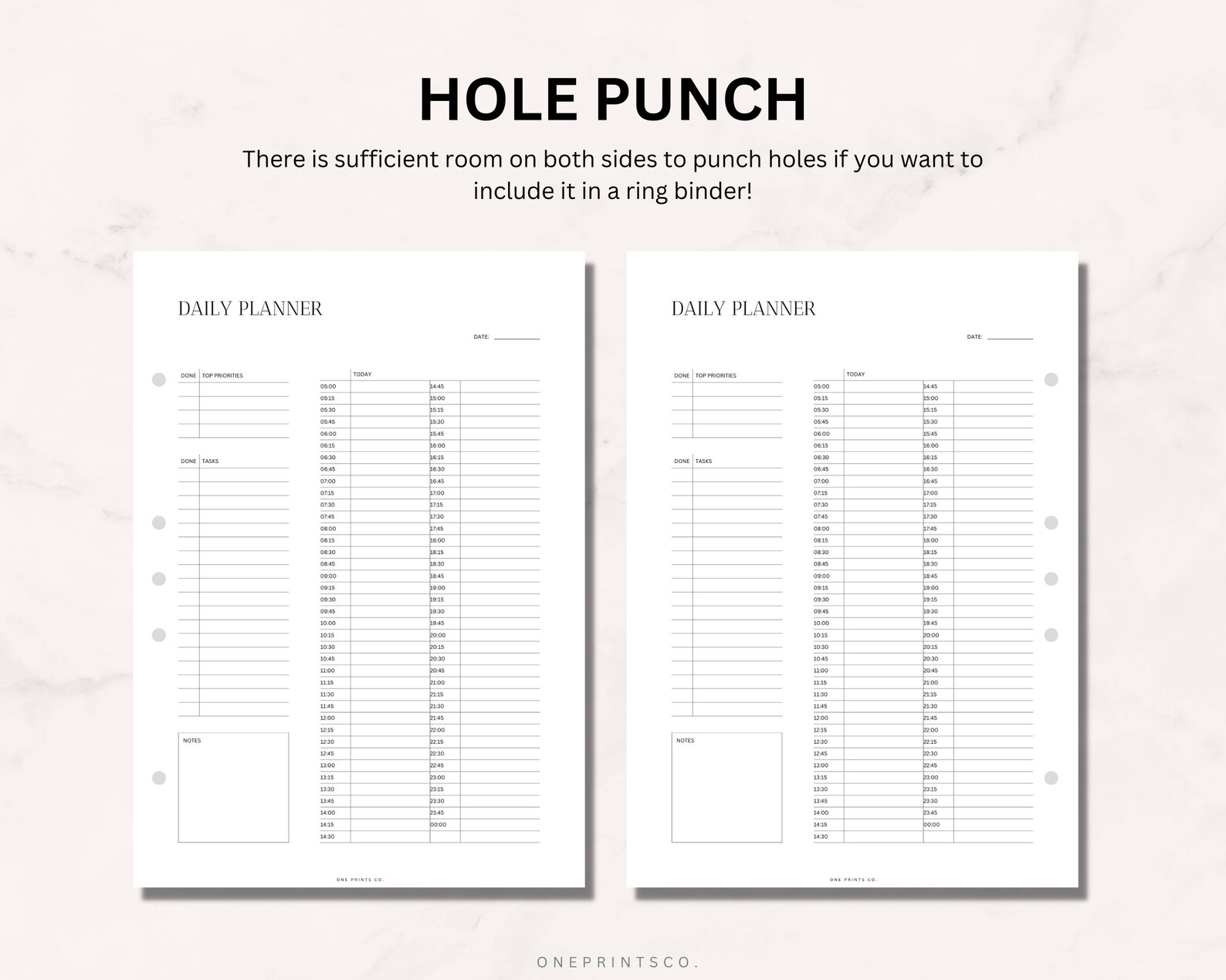 15 Minutes Planner Printable Daily Time Blocking Meeting Sheet Daily ...