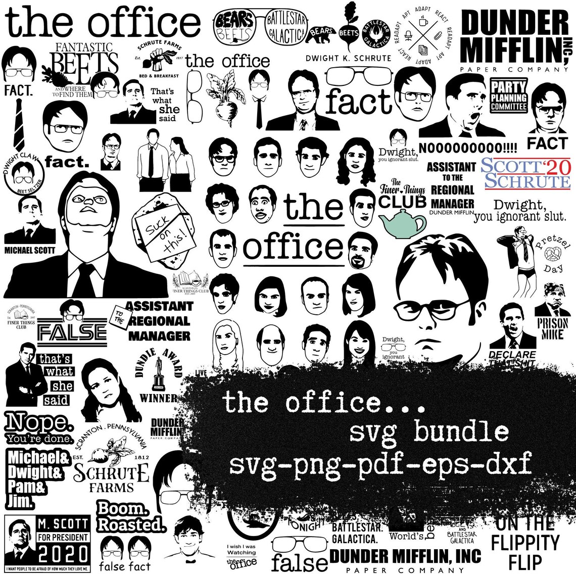 The Office Svg Bundle Funny Office Svg Michael Scott Png Dwight
