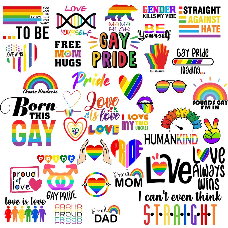 400 LGBTQ SVG Bundle, LGBT Quotes, Love Svg, Pride Month Svg, Awareness ...