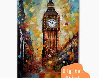 Big Ben, London 009 : Beautiful Printable Wall Art for Your Home Décor ...