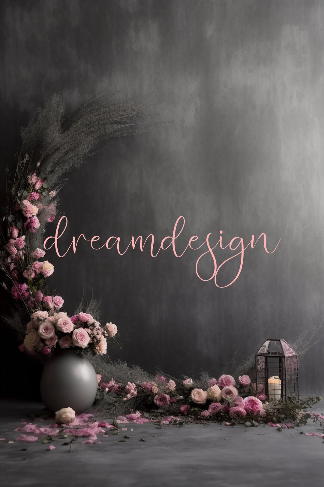 Maternity Photography Backdrop Dark Grey Background Digital Backdrop ...