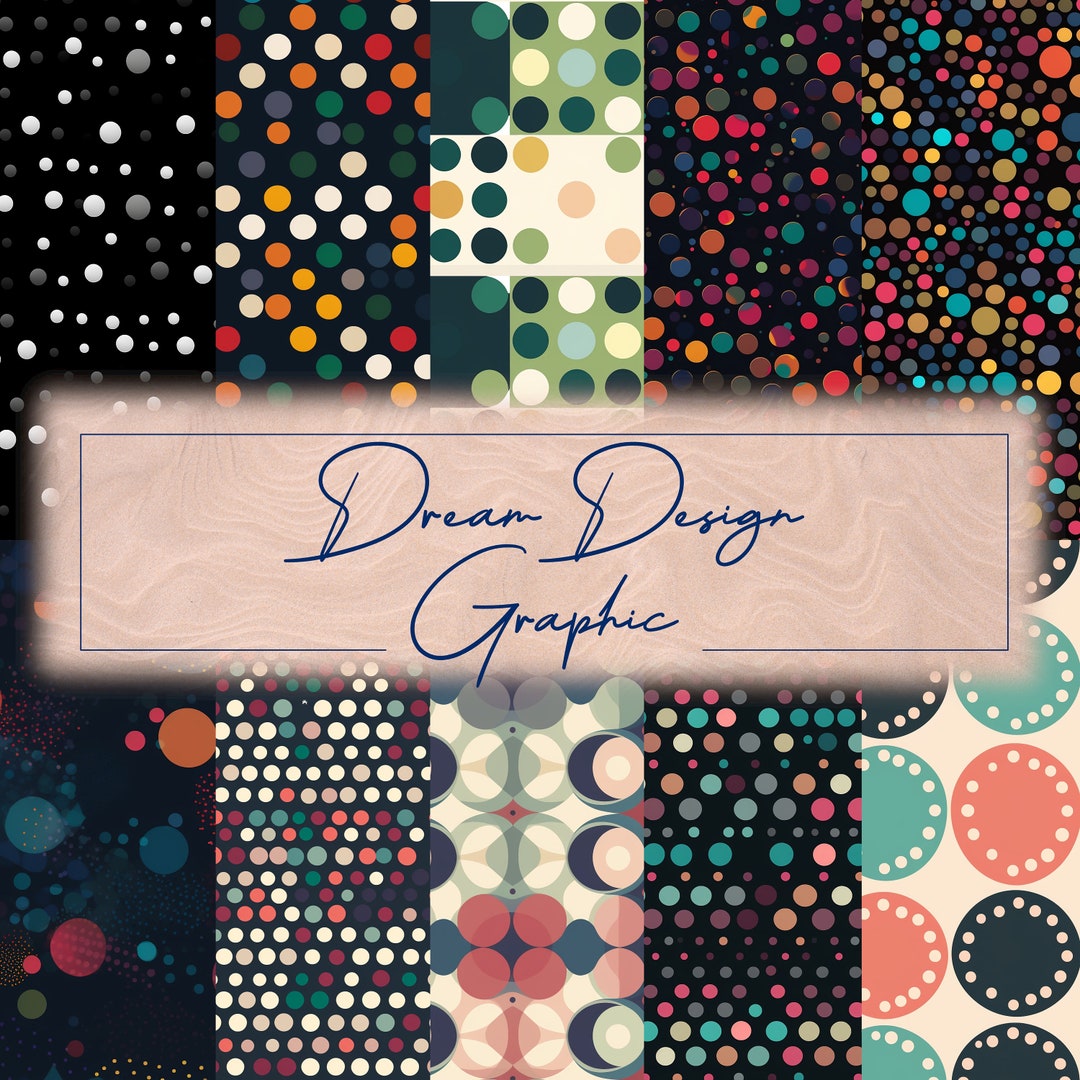 Scrapbook Papers Rainbow Paper 10 Dot Paper Polka Dot Digital Paper ...