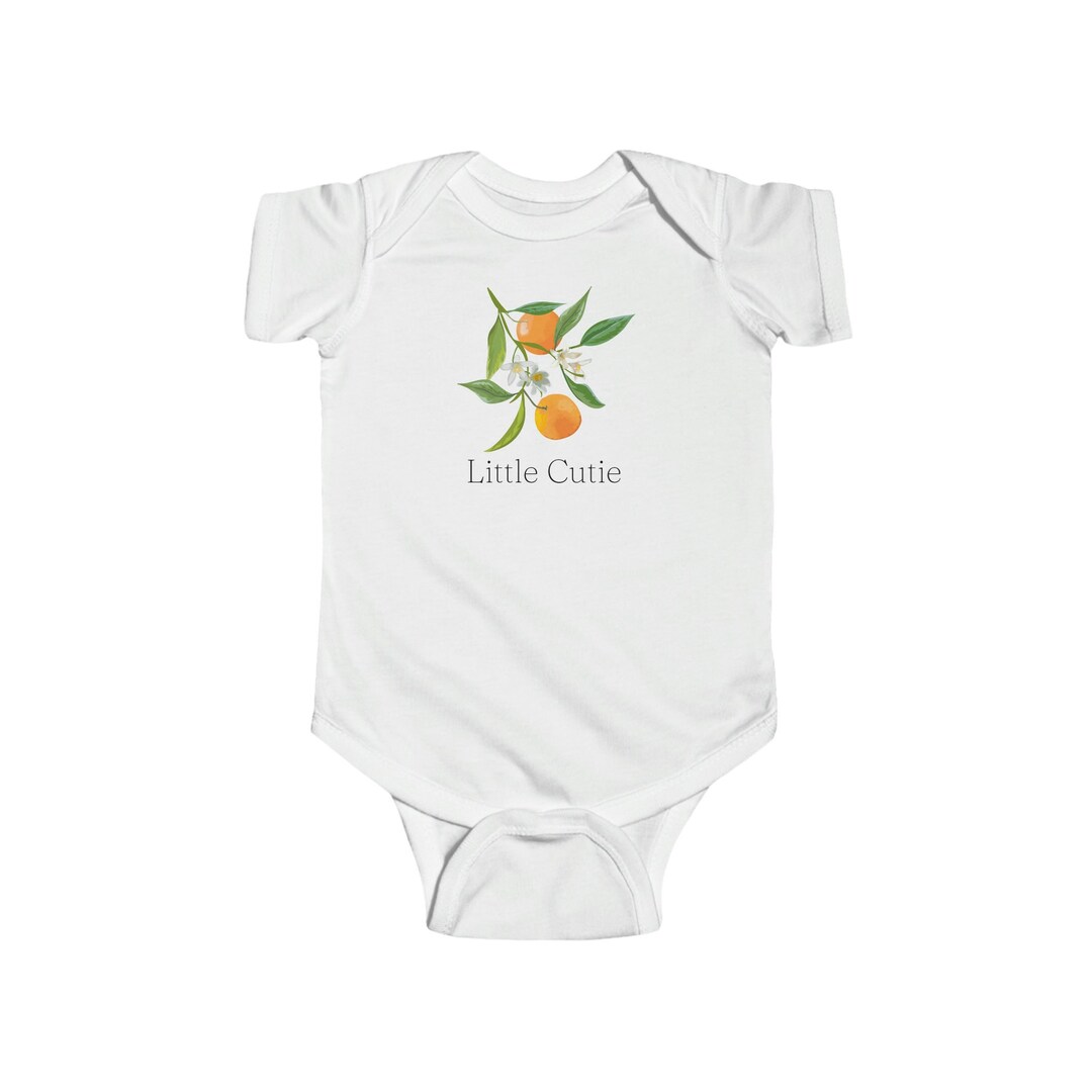 Little Cutie Onesie, Orange Onesie, Little Cutie, Baby Shower, New Baby ...