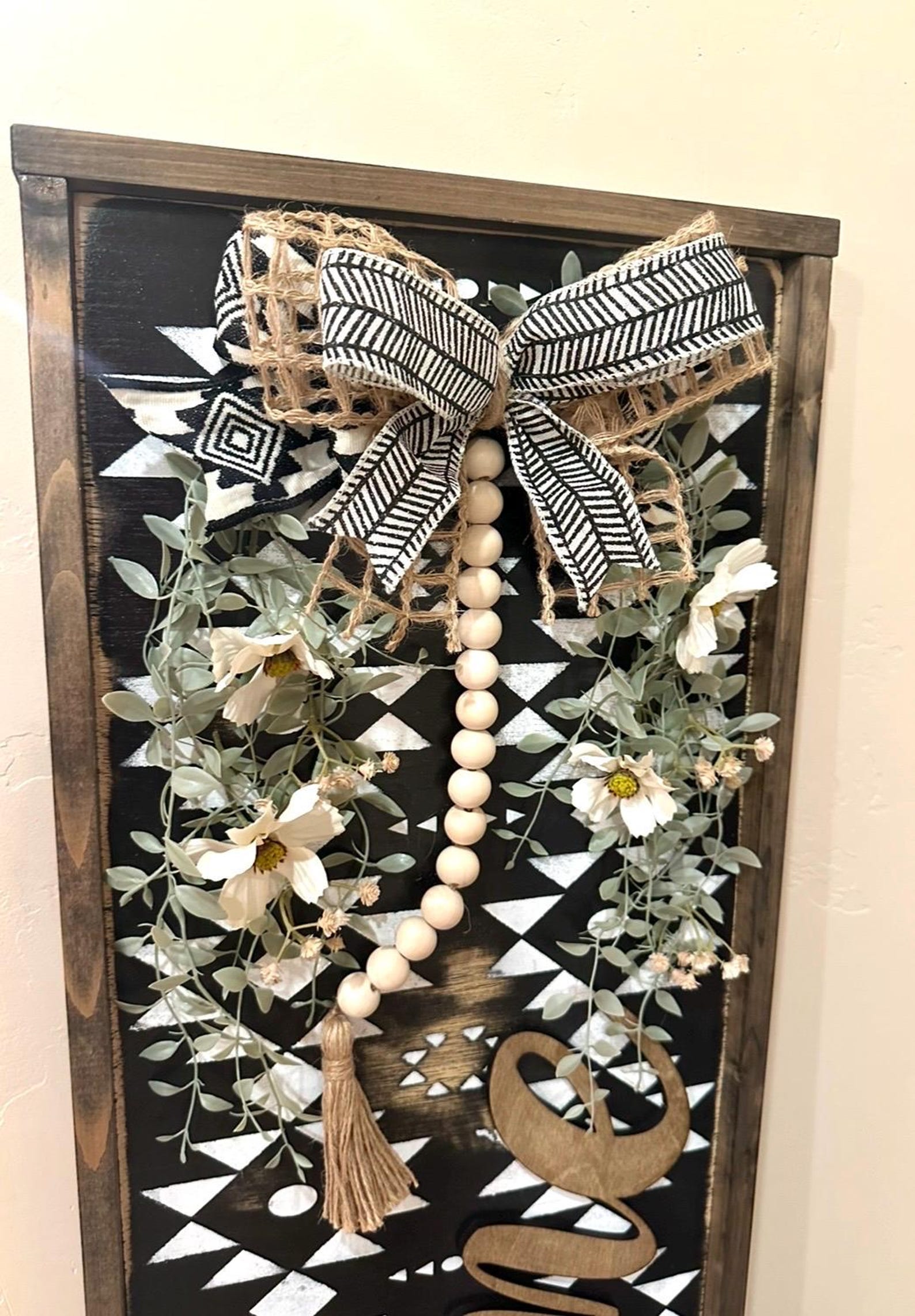 Aztec Welcome Door Leaner - Etsy