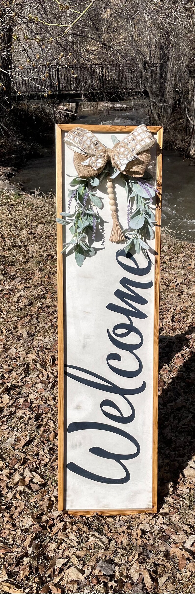 Welcome Door Leaner - Etsy