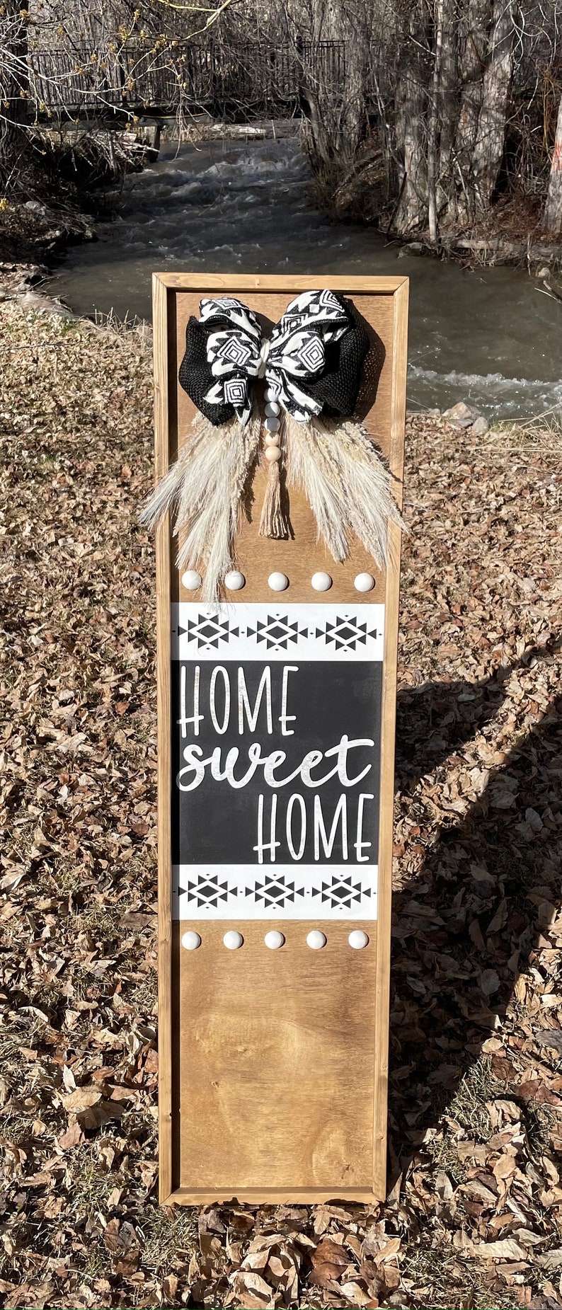 Aztec Home Sweet Home Door Leaner - Etsy
