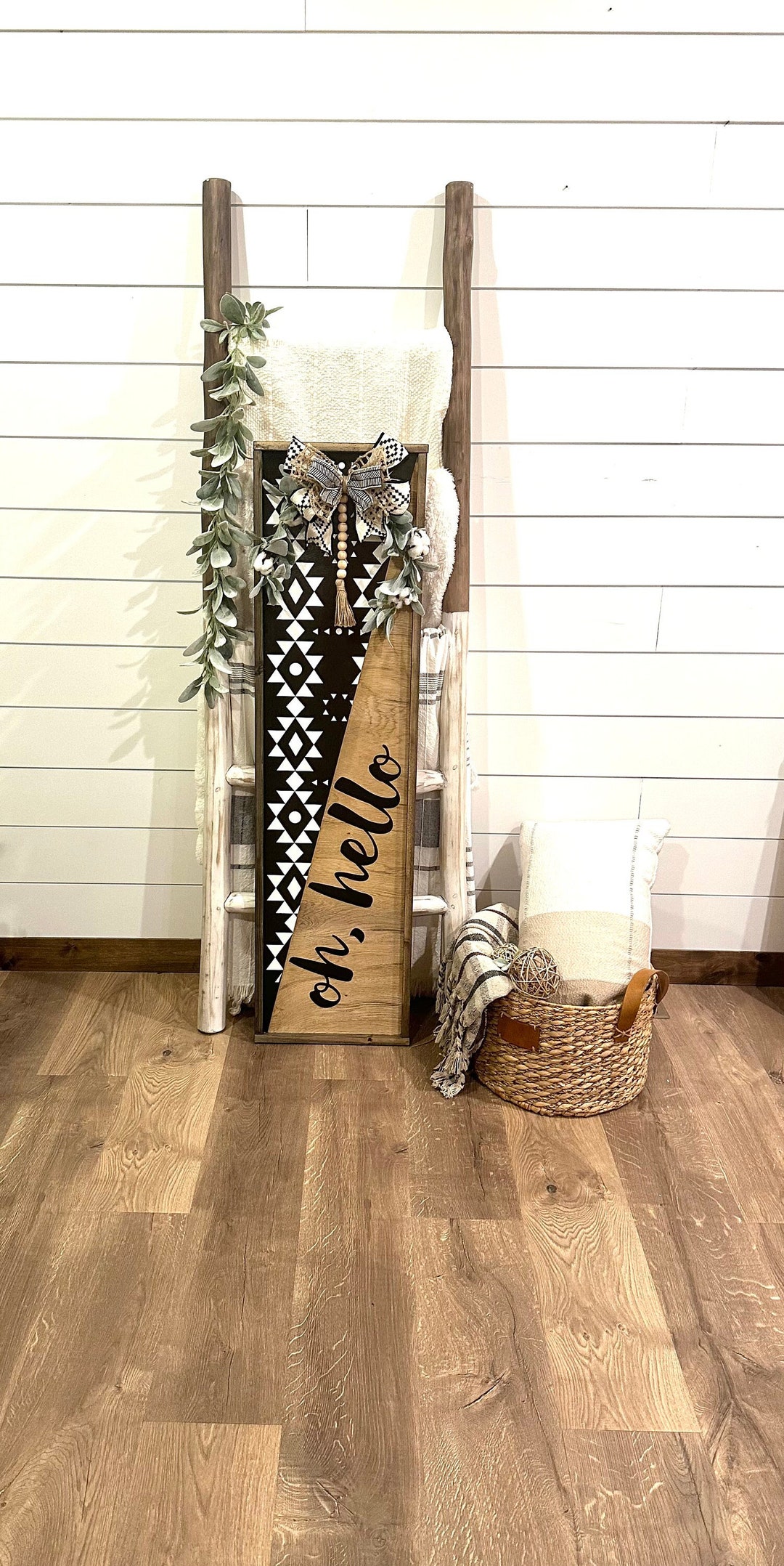 Oh, Hello Aztec Door Leaner - Etsy