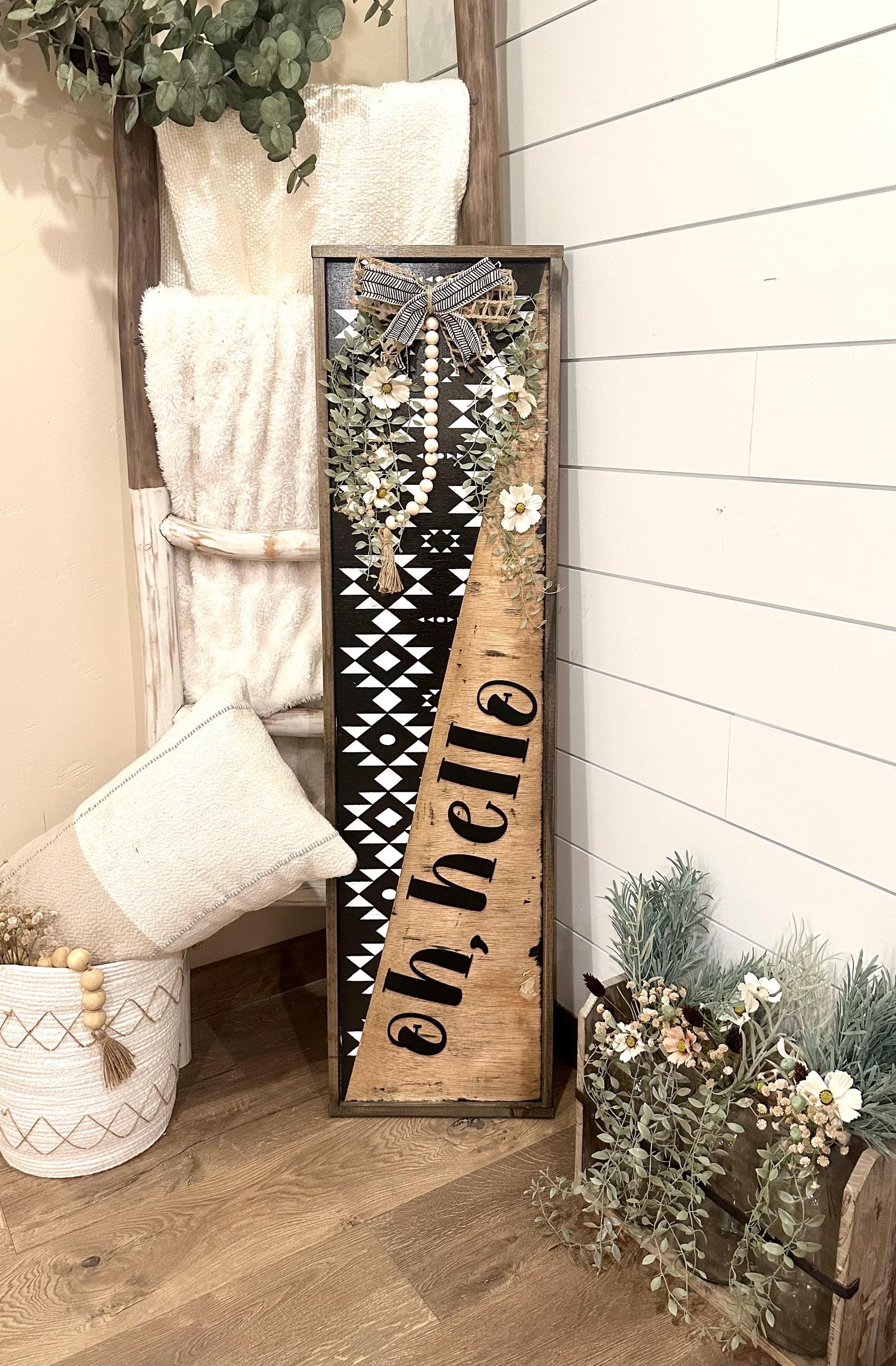 Oh, Hello Aztec Door Leaner - Etsy