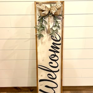 Welcome Door Leaner - Etsy
