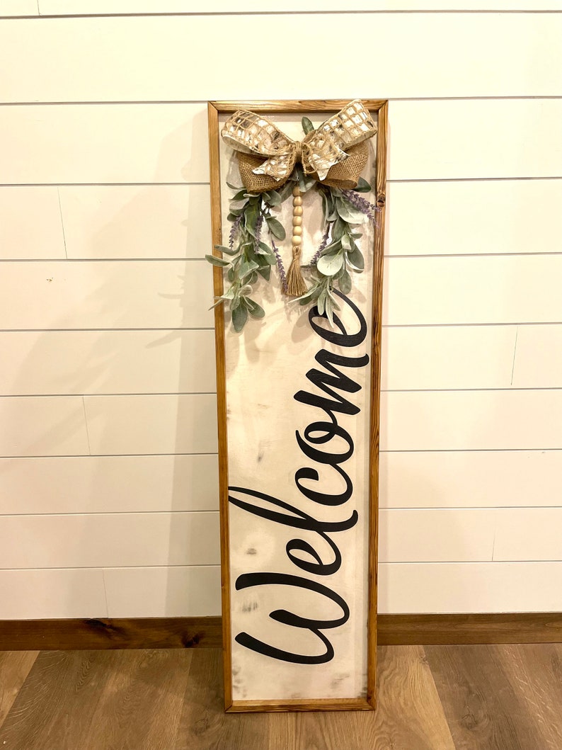 Welcome Door Leaner - Etsy