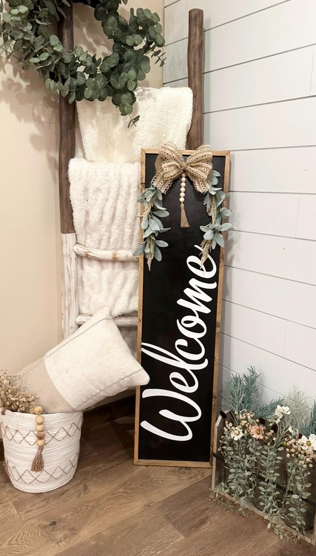 Welcome Door Leaner - Etsy