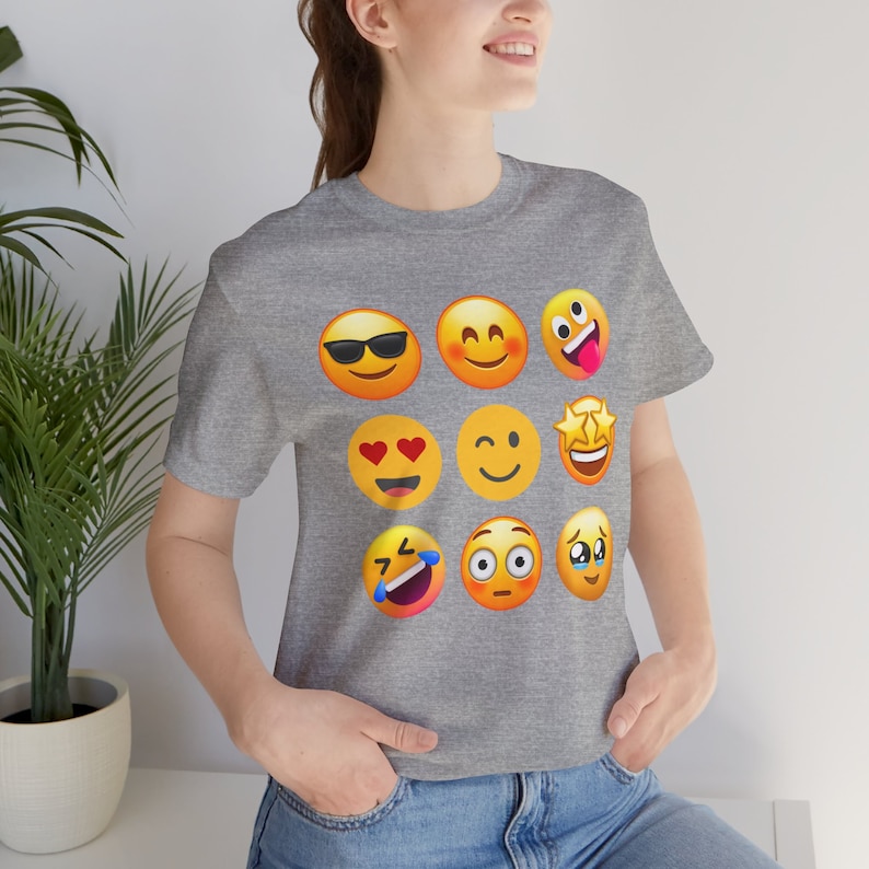 Emoji T-shirt | Emoji Present | Emoji Gift | Smiley Tshirt | Emoji ...