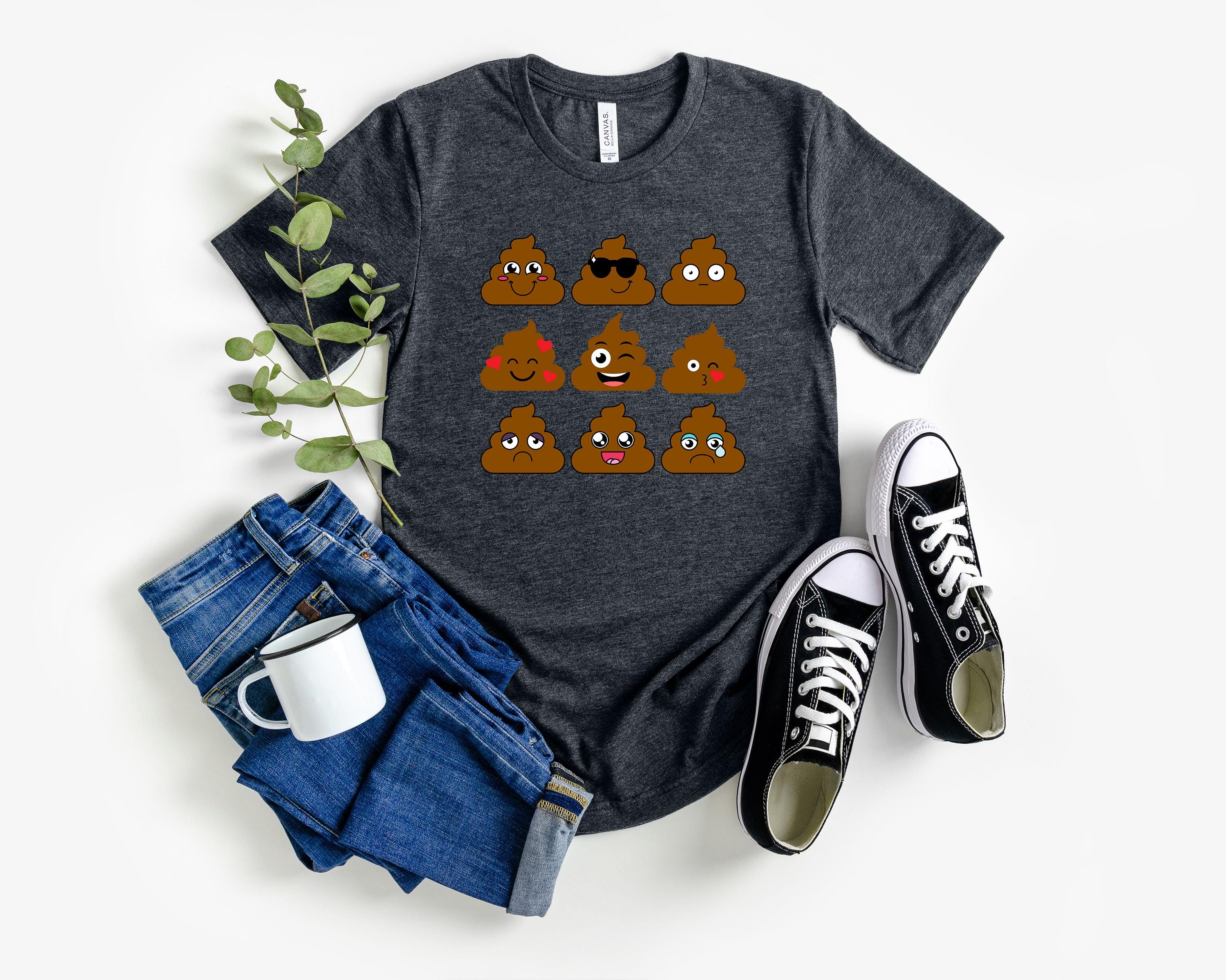 Poop Emoji Shirt | Emoji Present | Emoji Gift | Poop Shirt | Emoji Tee ...