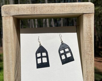 Gothic Stained Glass Window Original Polymer Clay Earrings - Etsy