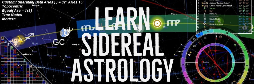 Learn How to Read an Astrology Chart sidereal or Tropical - Etsy