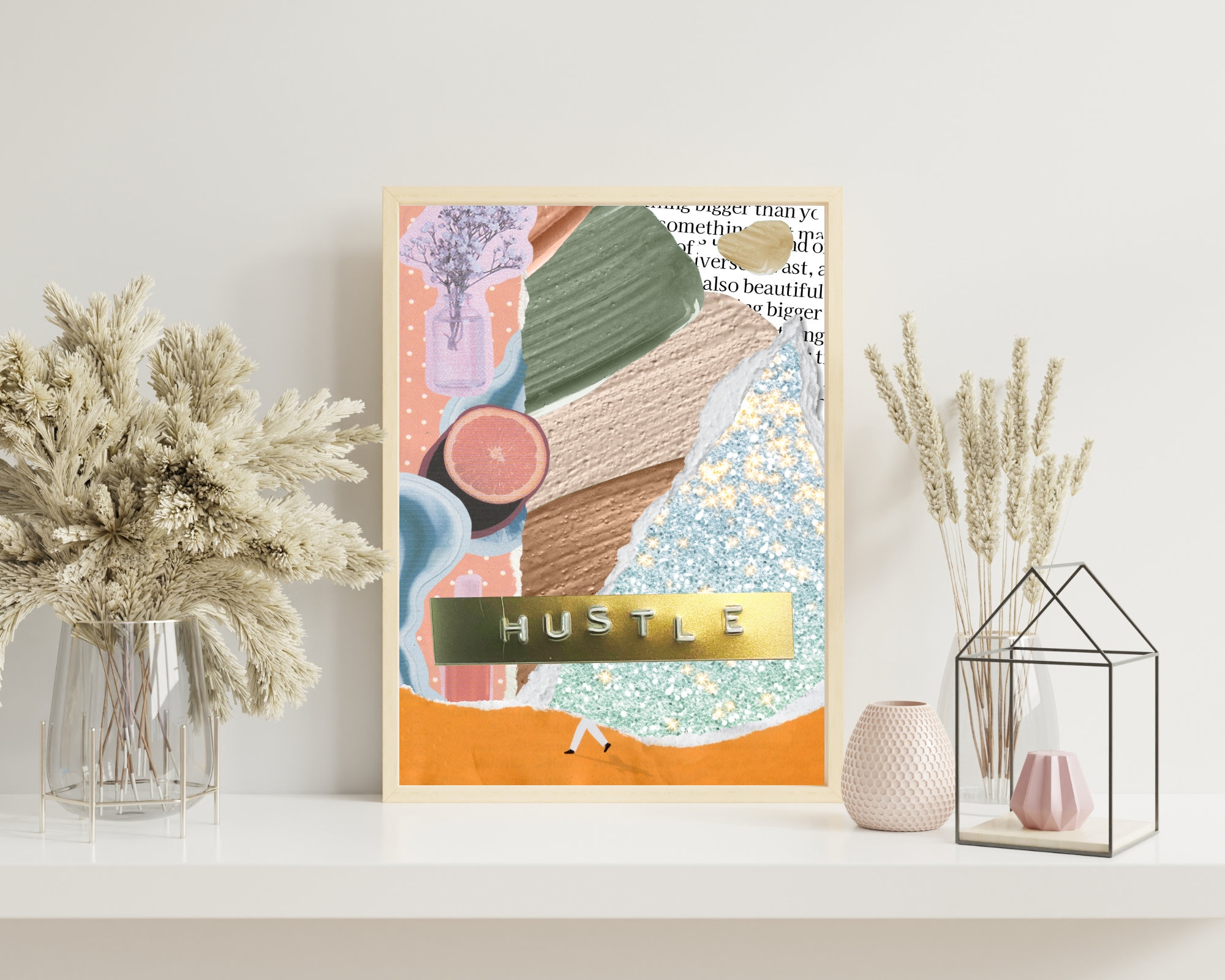 3 Handmade Digital Art, Three Digital Prints, Set of 3 Digital Wall Art ...