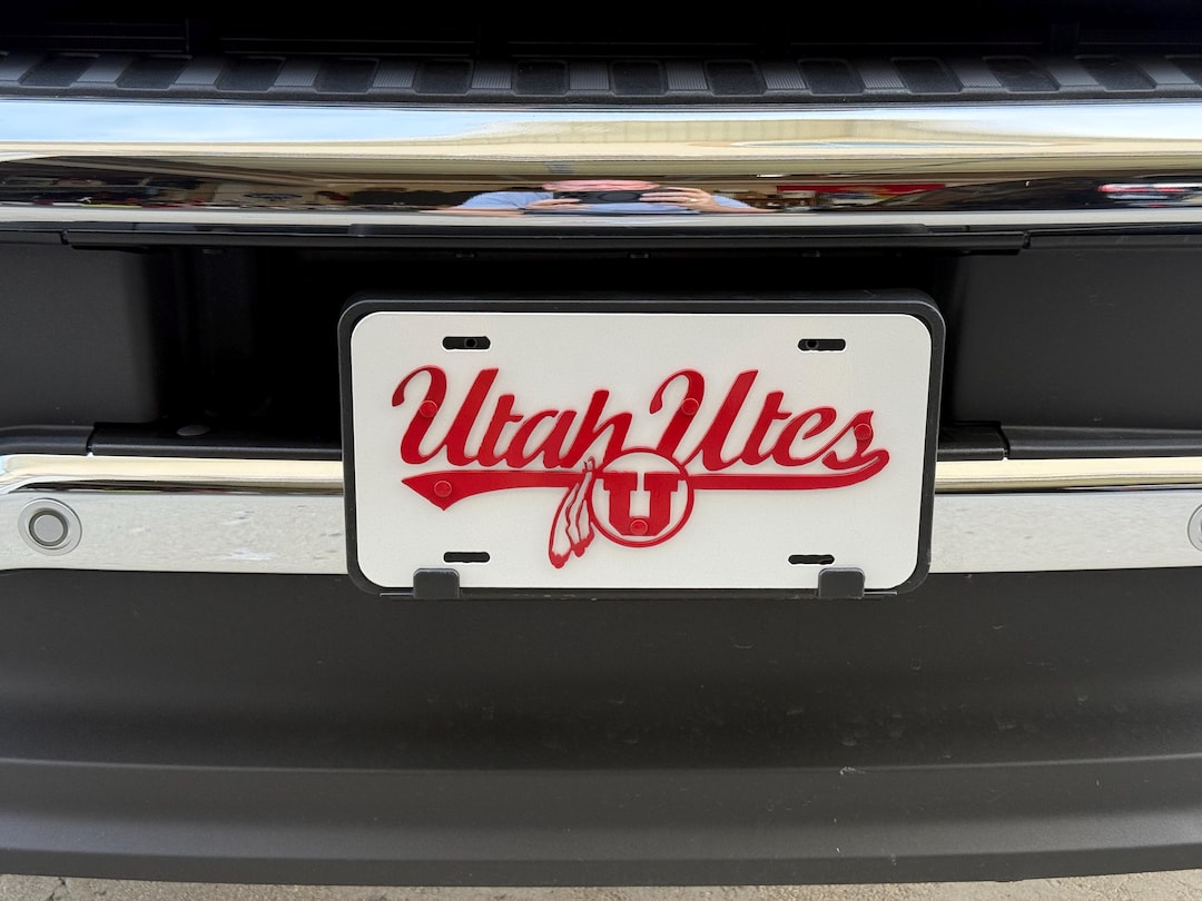 Utah Utes Vanity Plate - Etsy