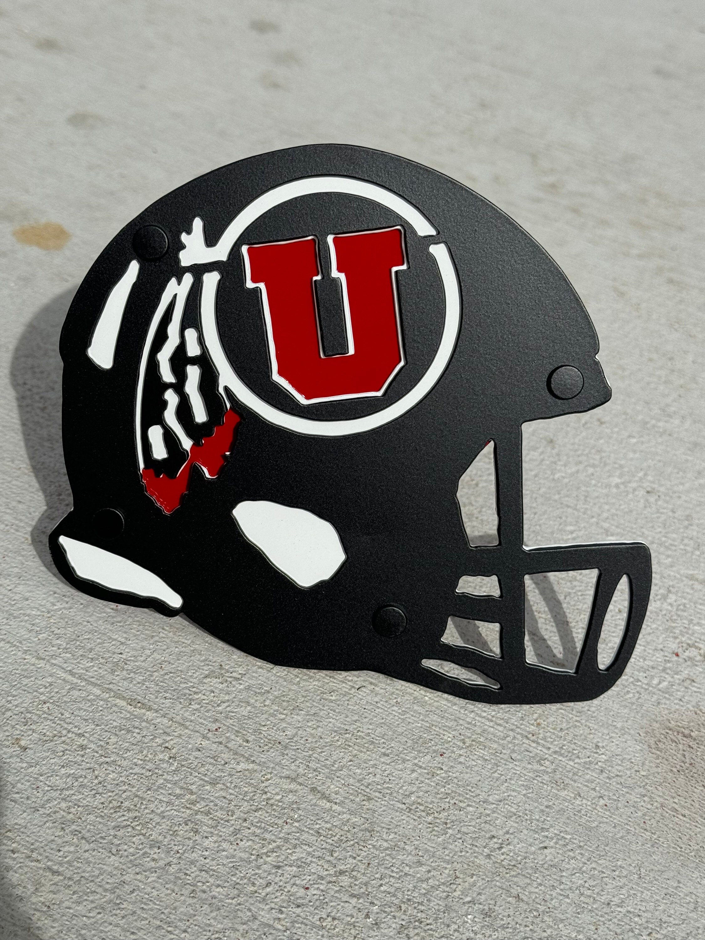 University of Utah Utes Football Receiver Hitch Cover - Etsy