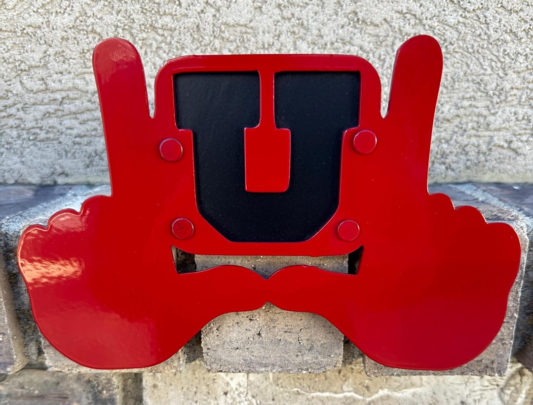 University of Utah Utes Football Receiver Hitch Cover - Etsy