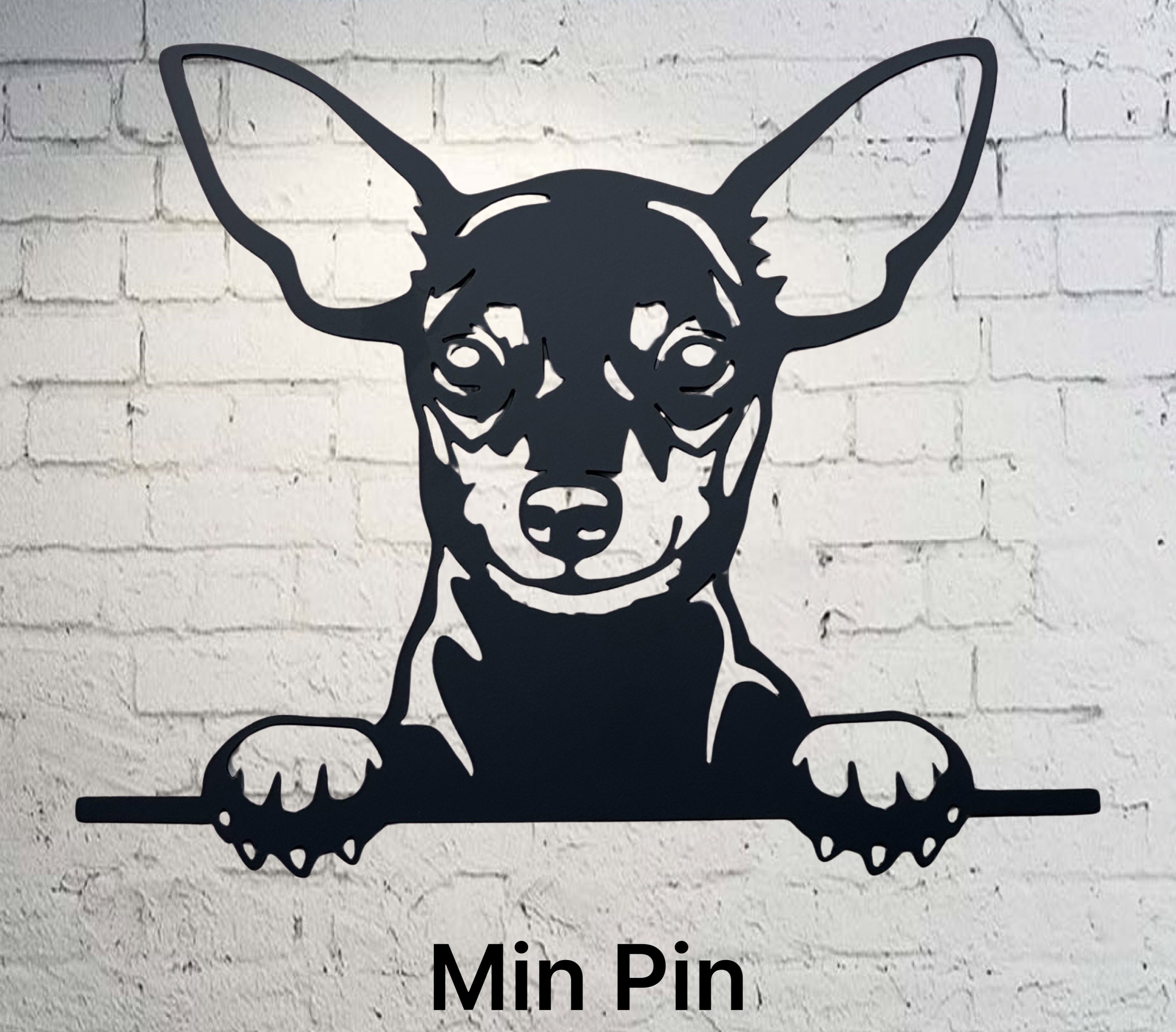 Min Pin, Miniature Pinscher Pointy Ears Wall Art, Min Pin Mom - Etsy