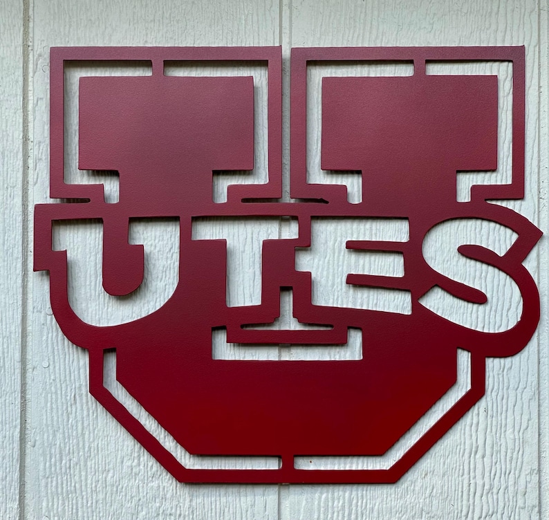University of Utah Utes Football Sign - Etsy