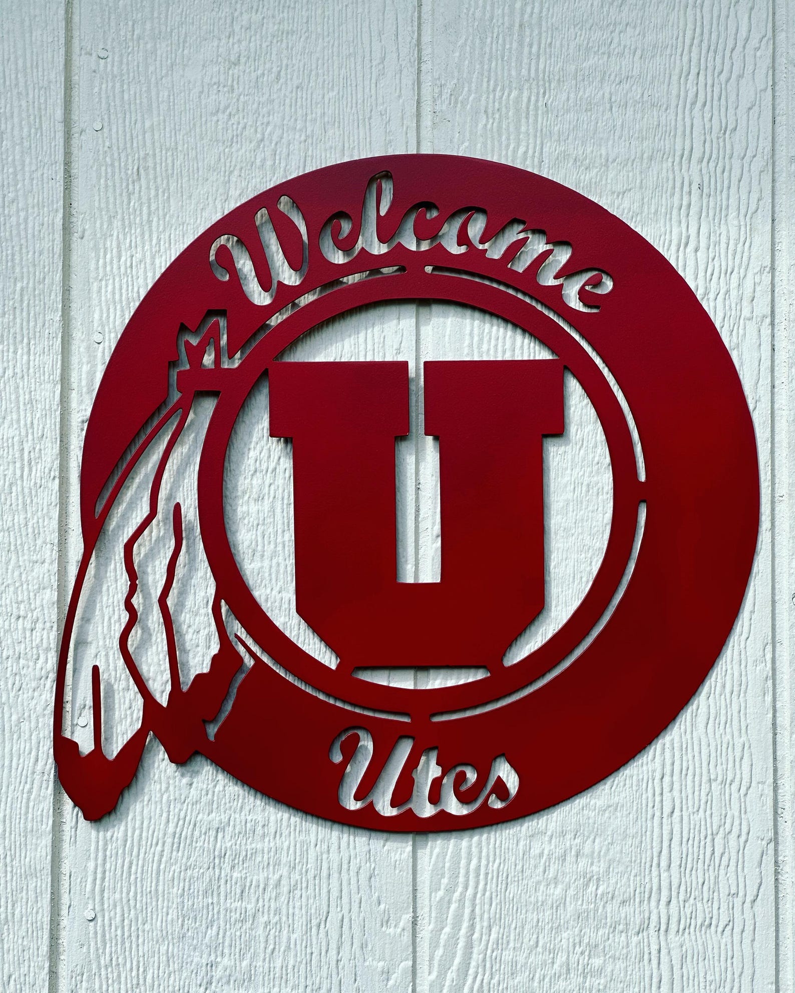 University of Utah Welcome Utes Football Sign - Etsy
