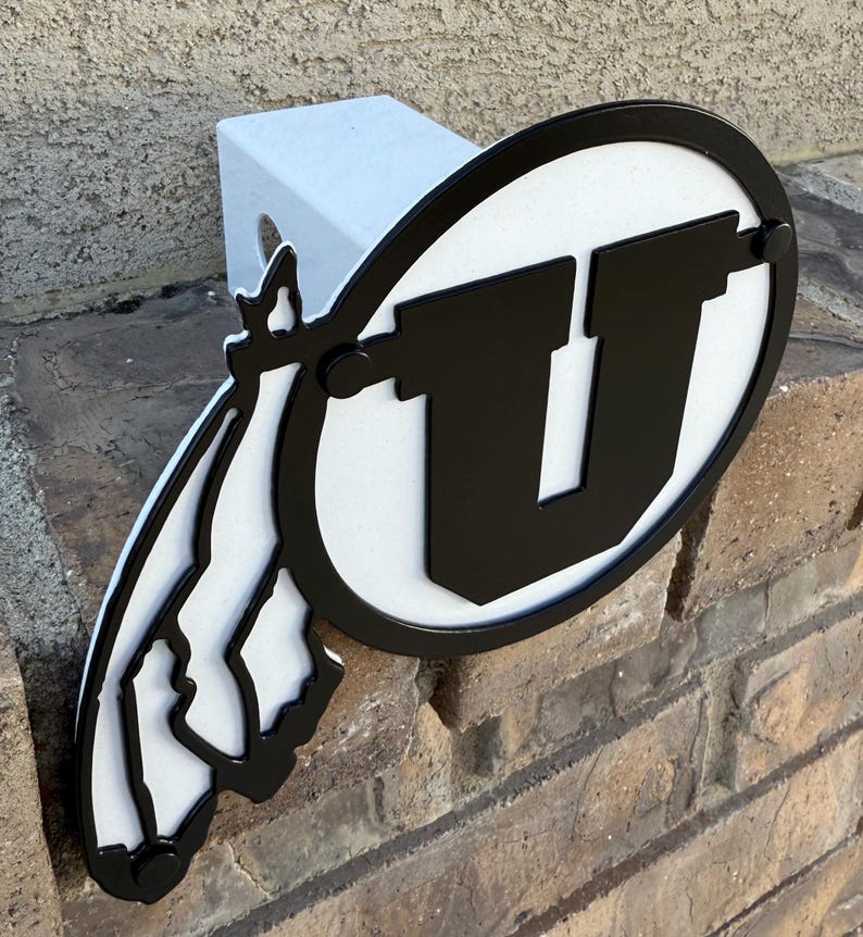 University of Utah Utes Football Receiver Hitch Cover - Etsy