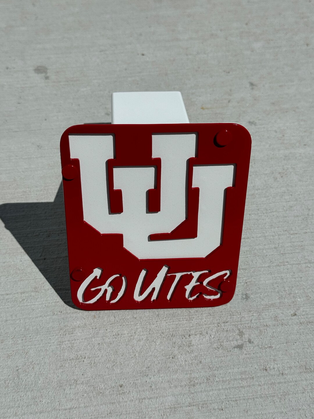 University of Utah Utes Football Receiver Hitch Cover - Etsy