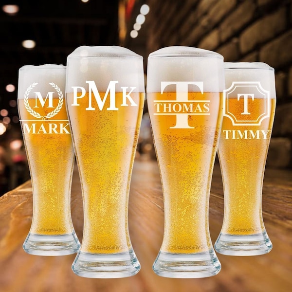 Custom Beer Glasses - Etsy