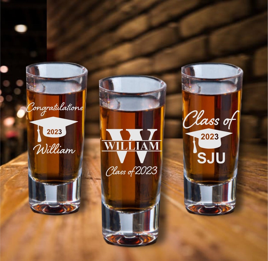 12 Pcs Graduation Tall Shot Glass Favors, Unique Graduation Favor, Shot ...