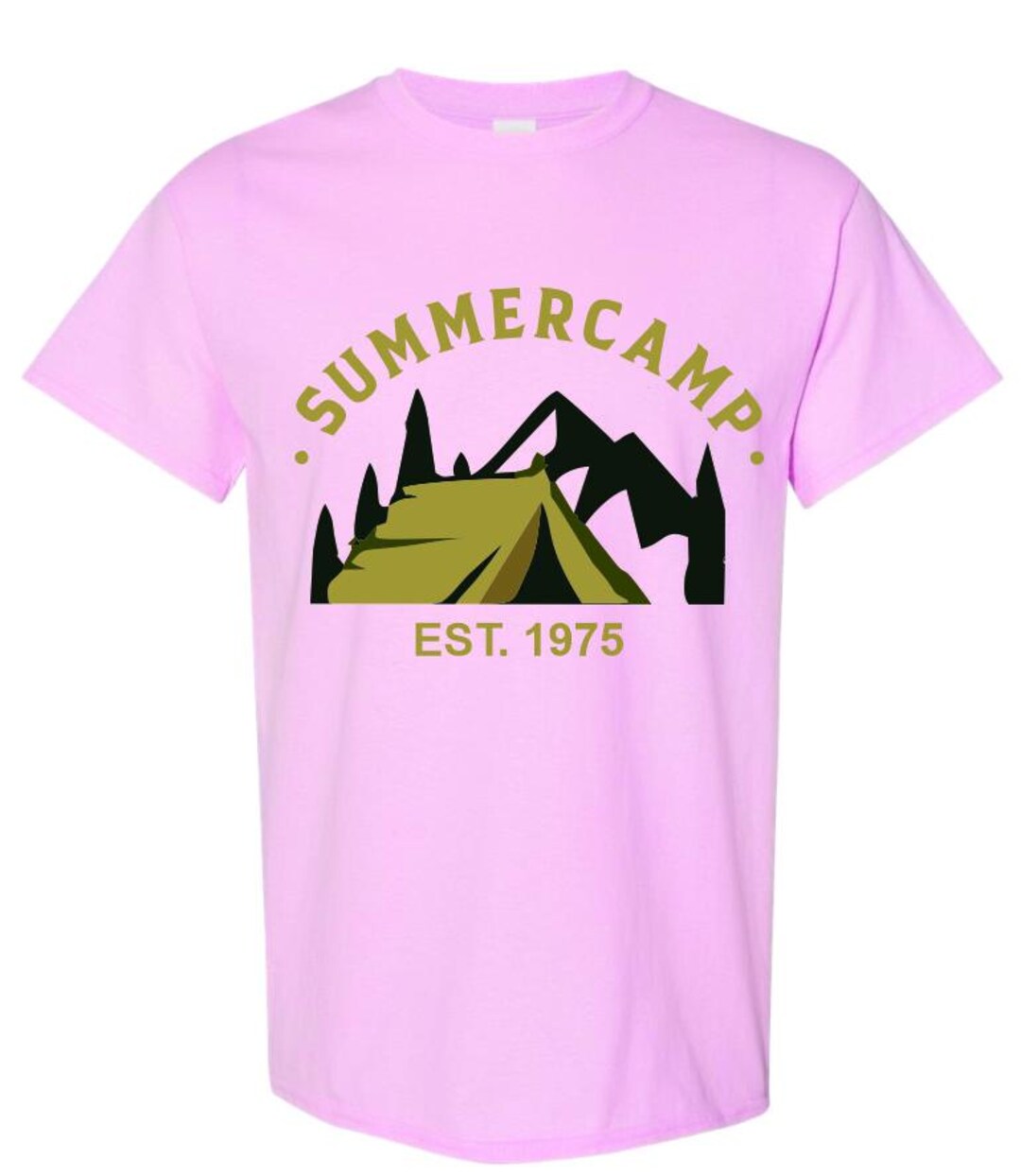 Custom Camp T-shirts Apparel | Screen Printed Logo Shirts for Summer ...