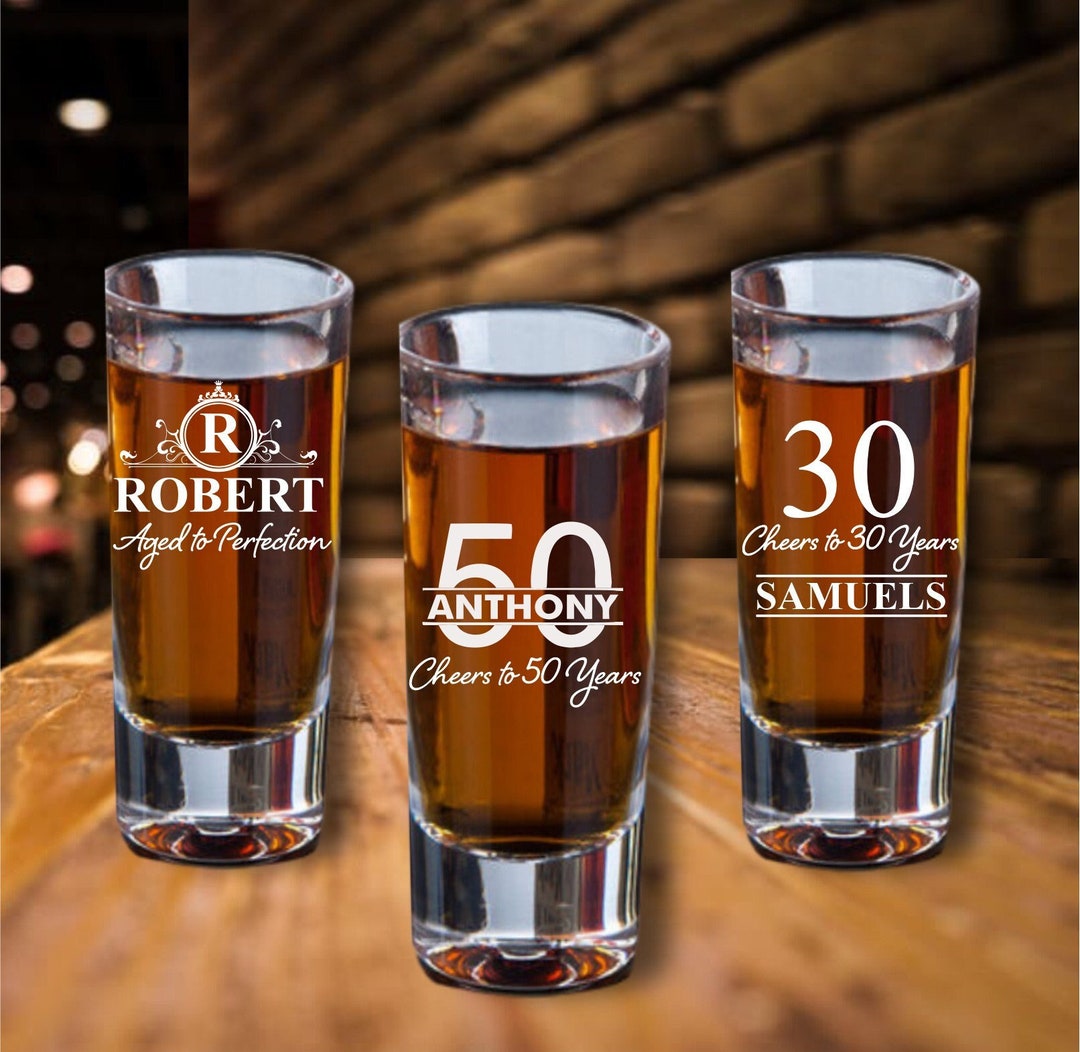 12 Pc Set 60th Birthday Shot Glass Favors, Party Favor, Birthday Shot ...
