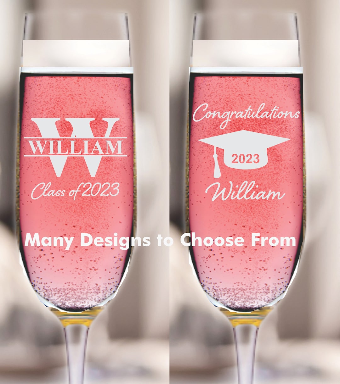 12 Pcs Graduation Favors Champagne Glass, College Graduation Party ...