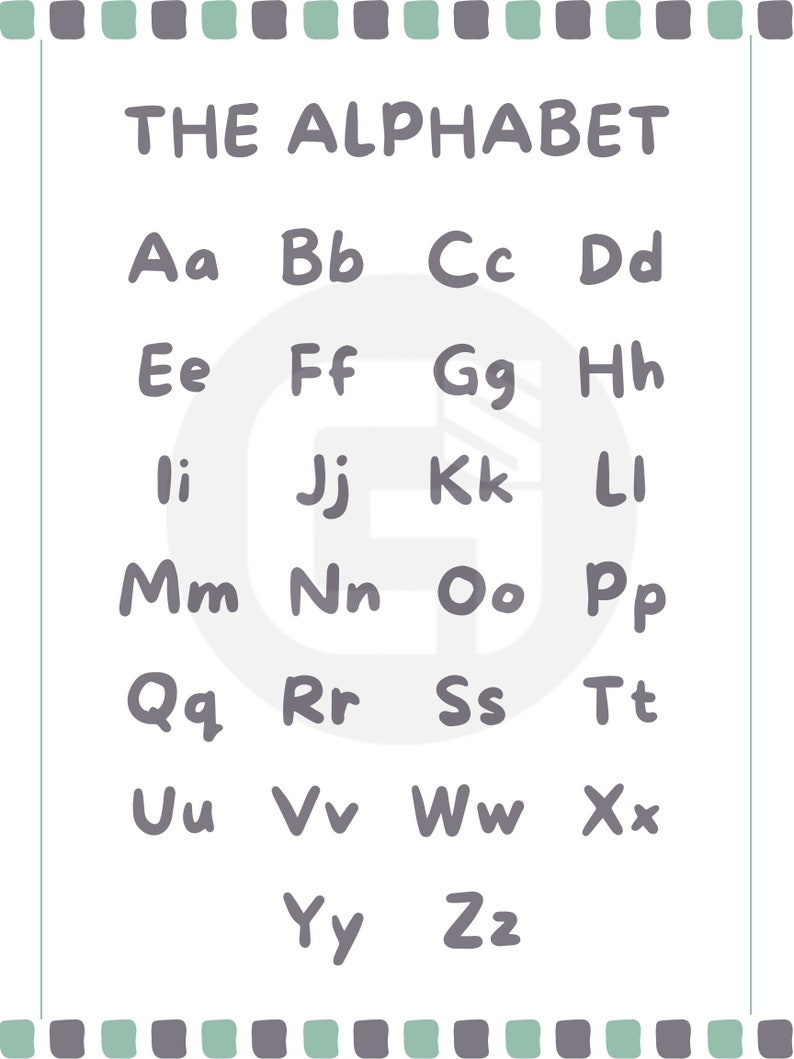 Alphabet Printable - Etsy