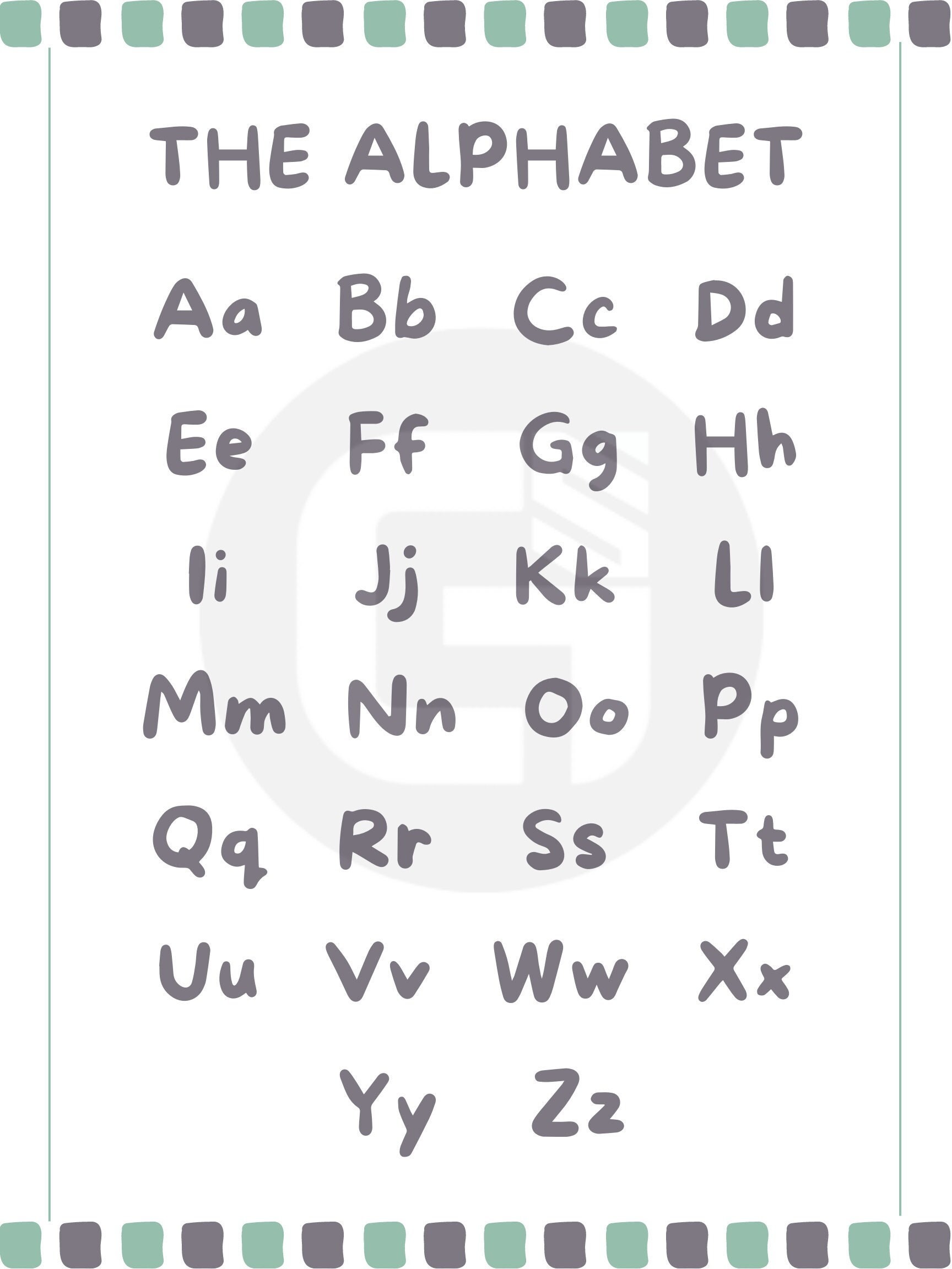 Alphabet Printable - Etsy