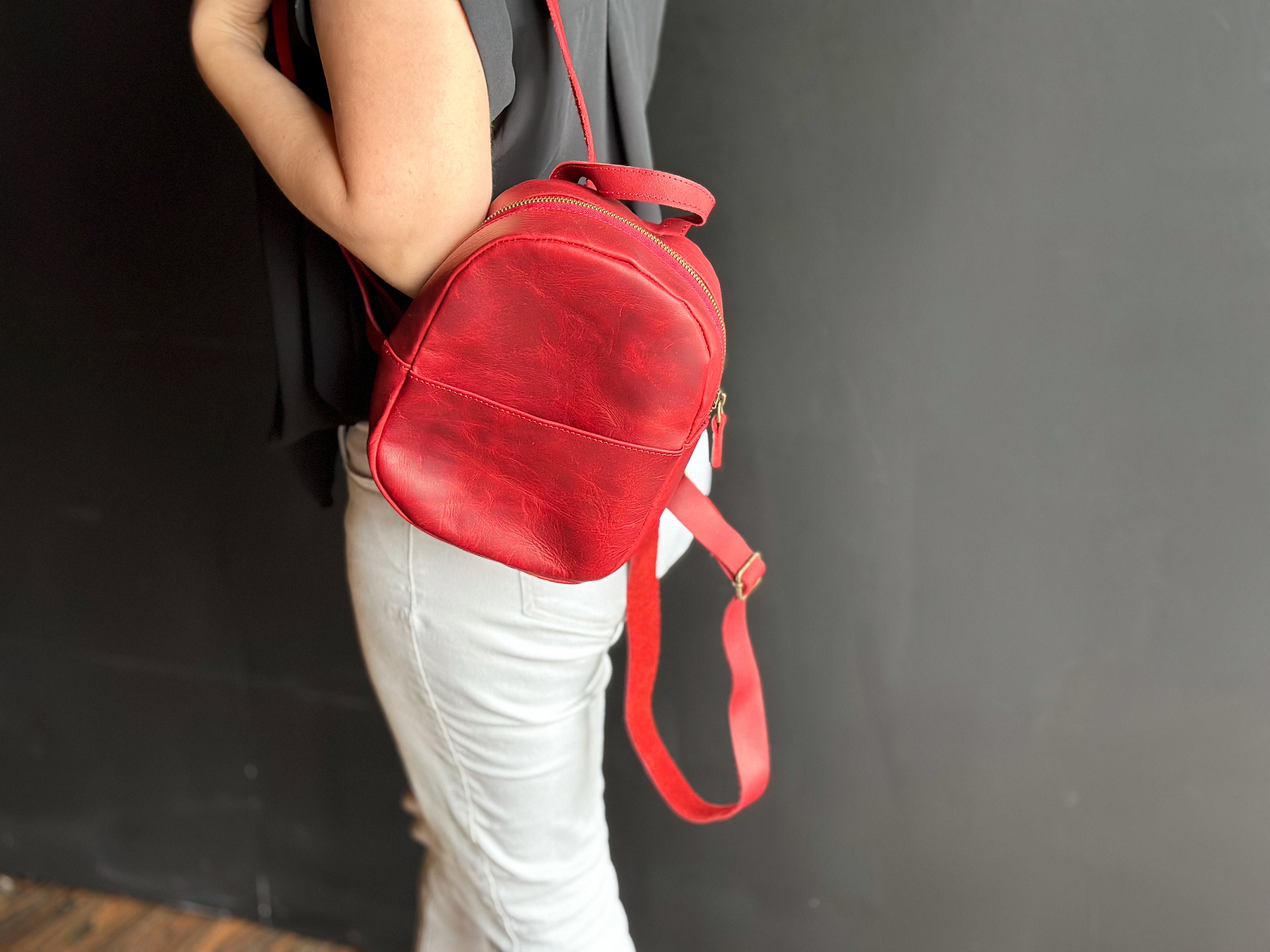 Leather Backpack Purse, Small Backpack for Women, Teenagers, Minimalist ...