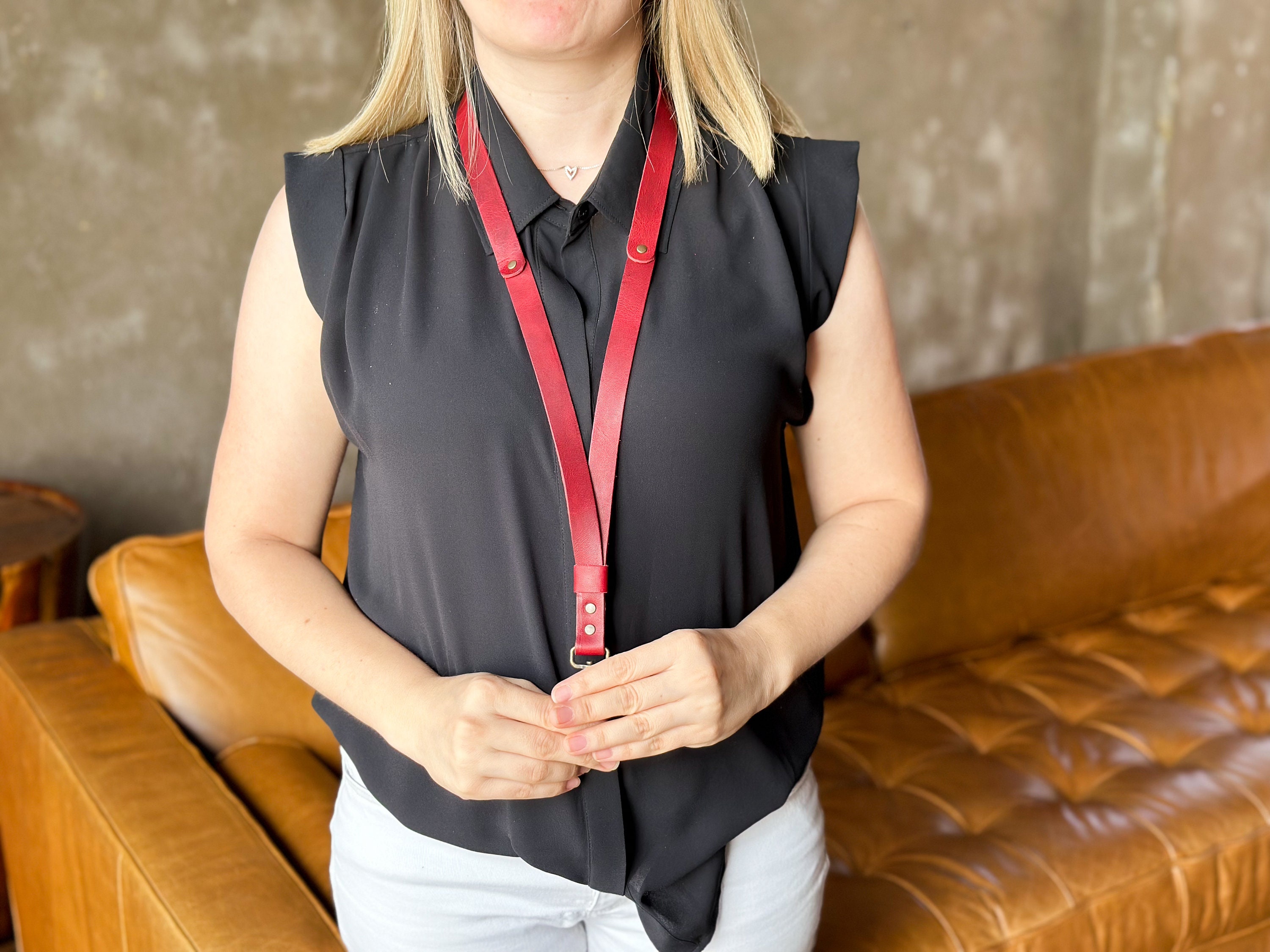 Leather Lanyard Keychain Teacher Lanyard Leather Keychain - Etsy