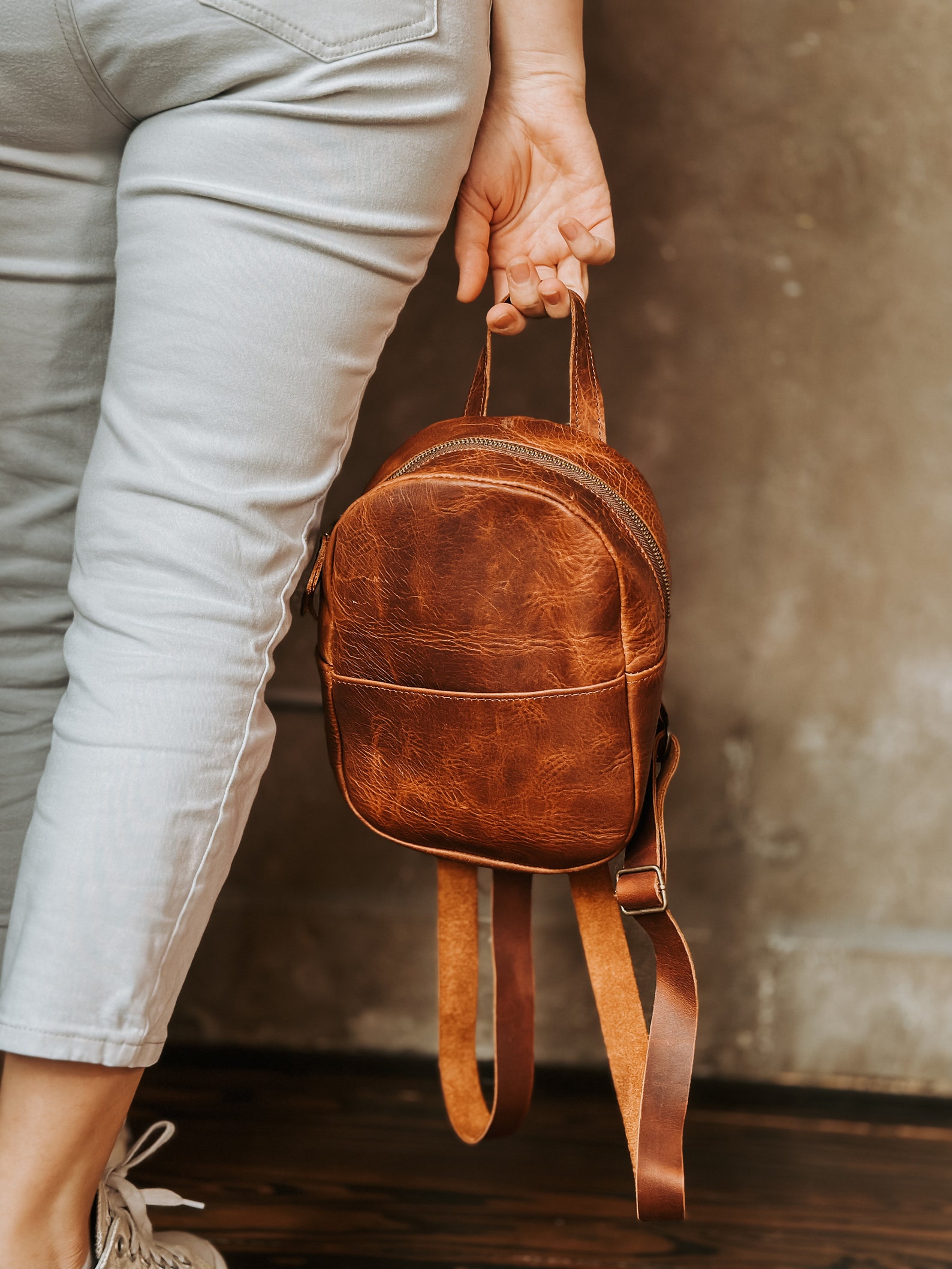 Leather Backpack Purse, Small Backpack for Women, Teenagers, Minimalist ...